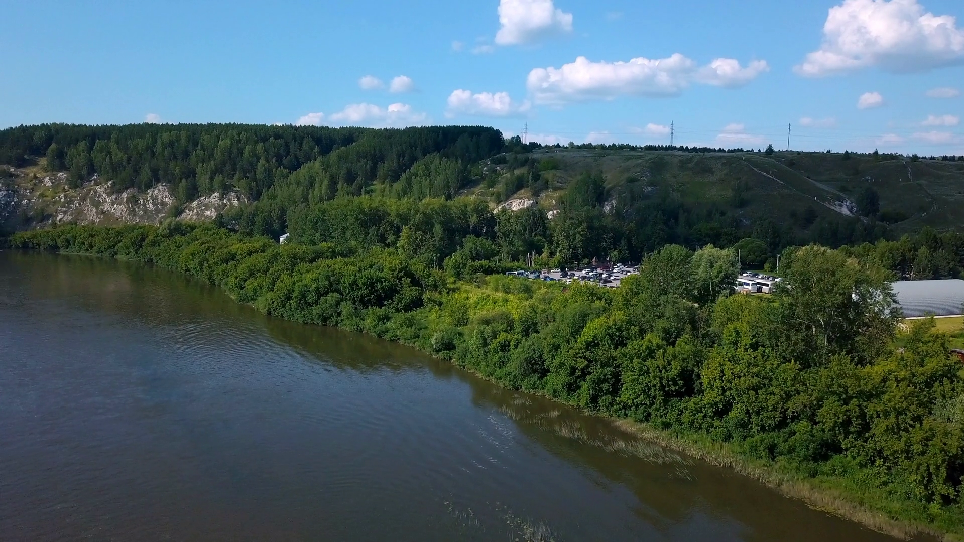 Aerial View Of Wild Nature With Rock Clif Stock Footage SBV-348660119 ...