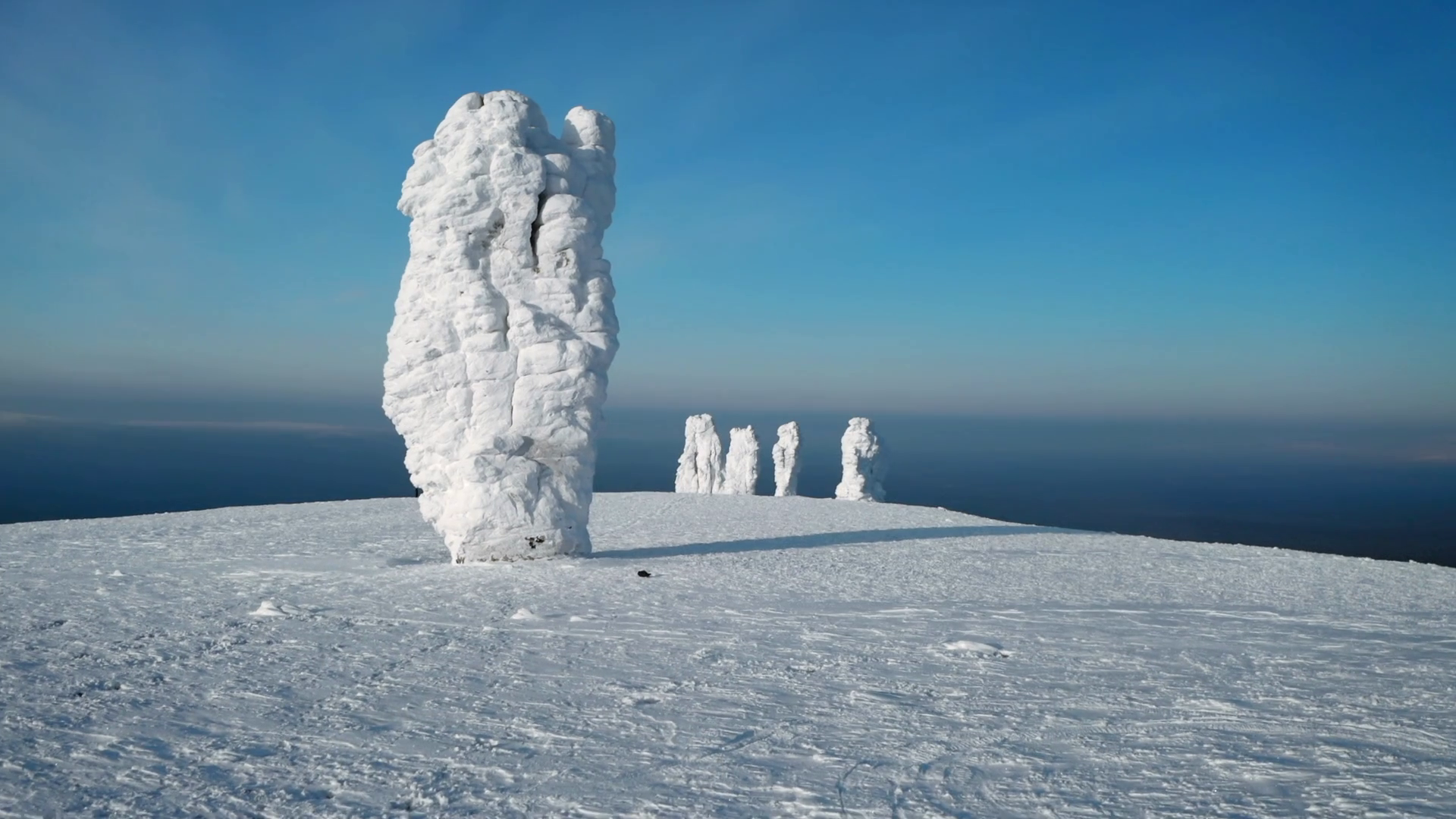 Snowy Frozen Hills Clip Snowy Landscape On Stock Footage SBV-348654734 ...