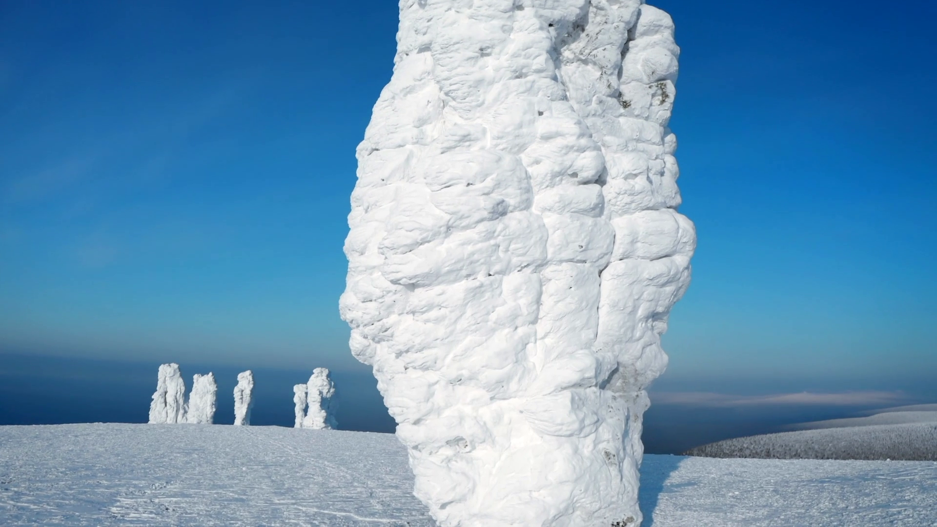 Snowy Frozen Hills Clip Snowy Landscape On Stock Footage SBV-348655064 ...