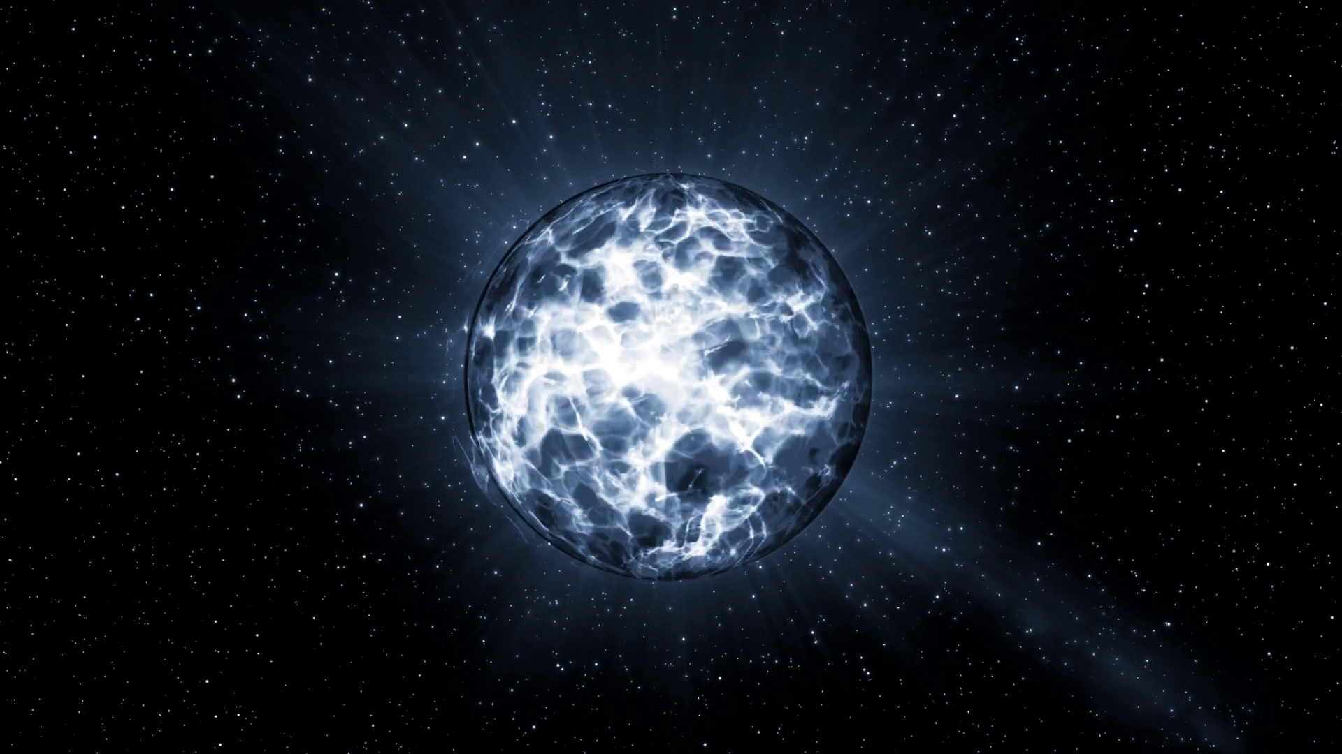 Bright Glowing Energy Ball In Outer Space Stock Motion Graphics SBV ...