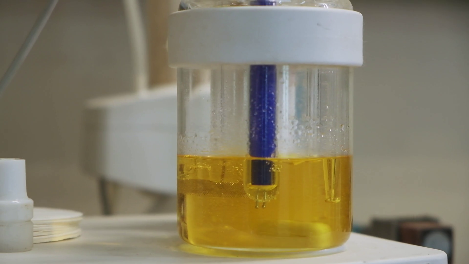 Liquid Oily Yellow Solution In Flask At Stock Footage SBV-348672824 ...