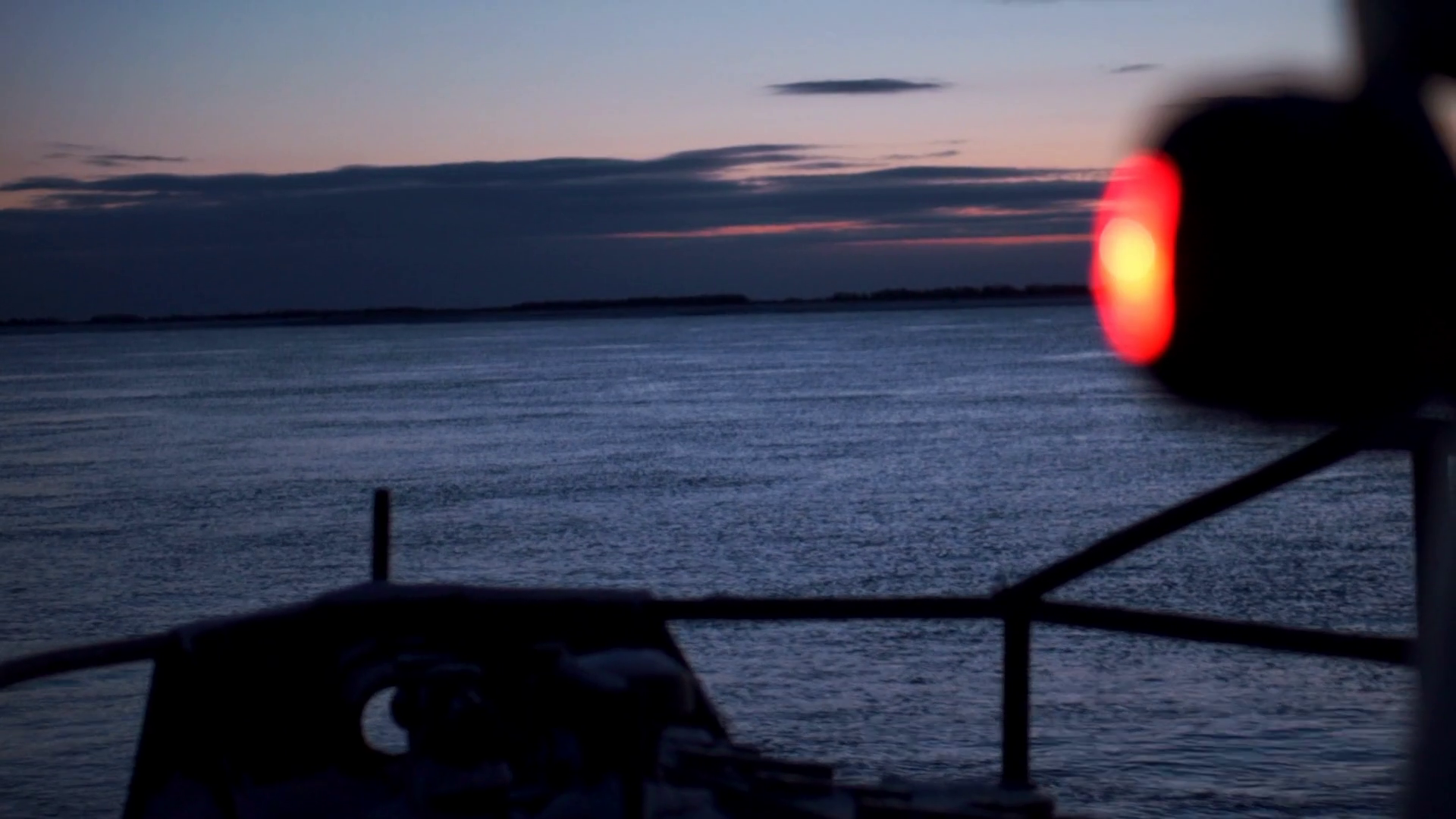 Blurred Red Light On Boat With Sea View In Stock Footage SBV-348676081 ...