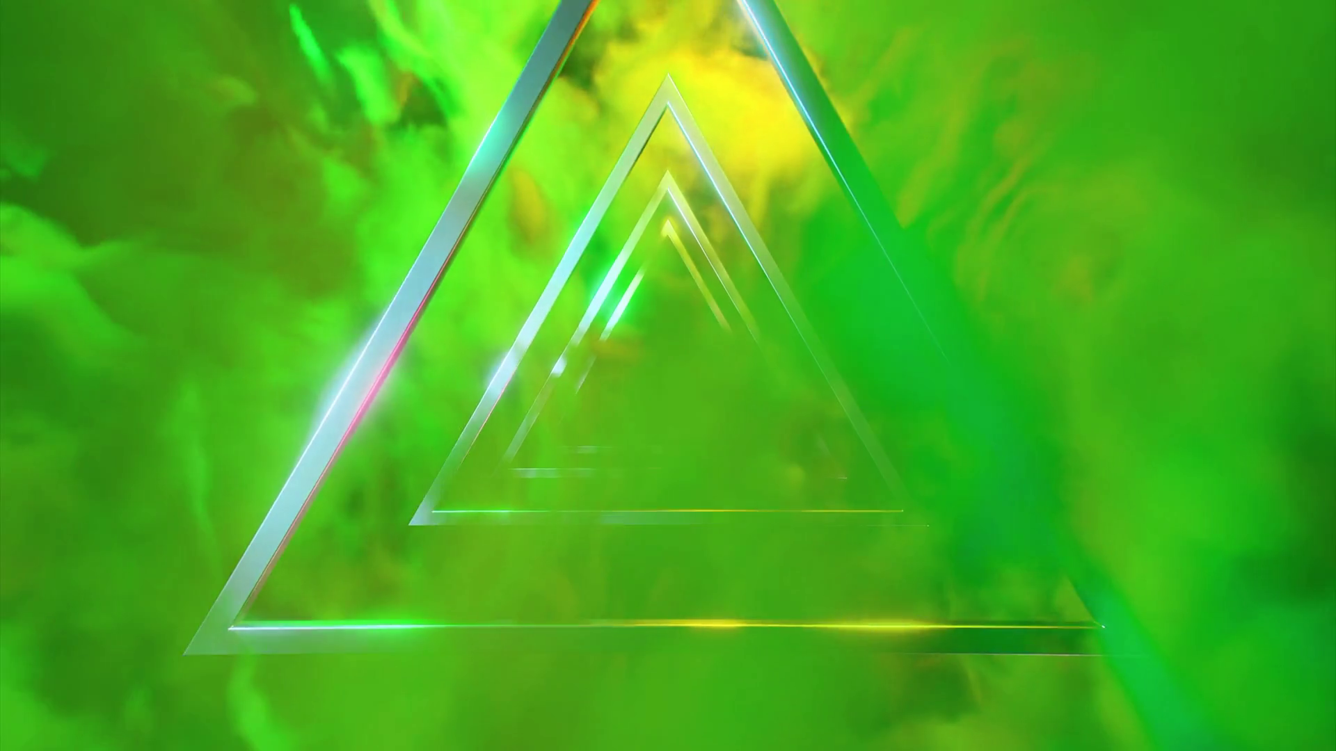 Triangular Tunnel With Colorful Clouds Stock Motion Graphics SBV ...