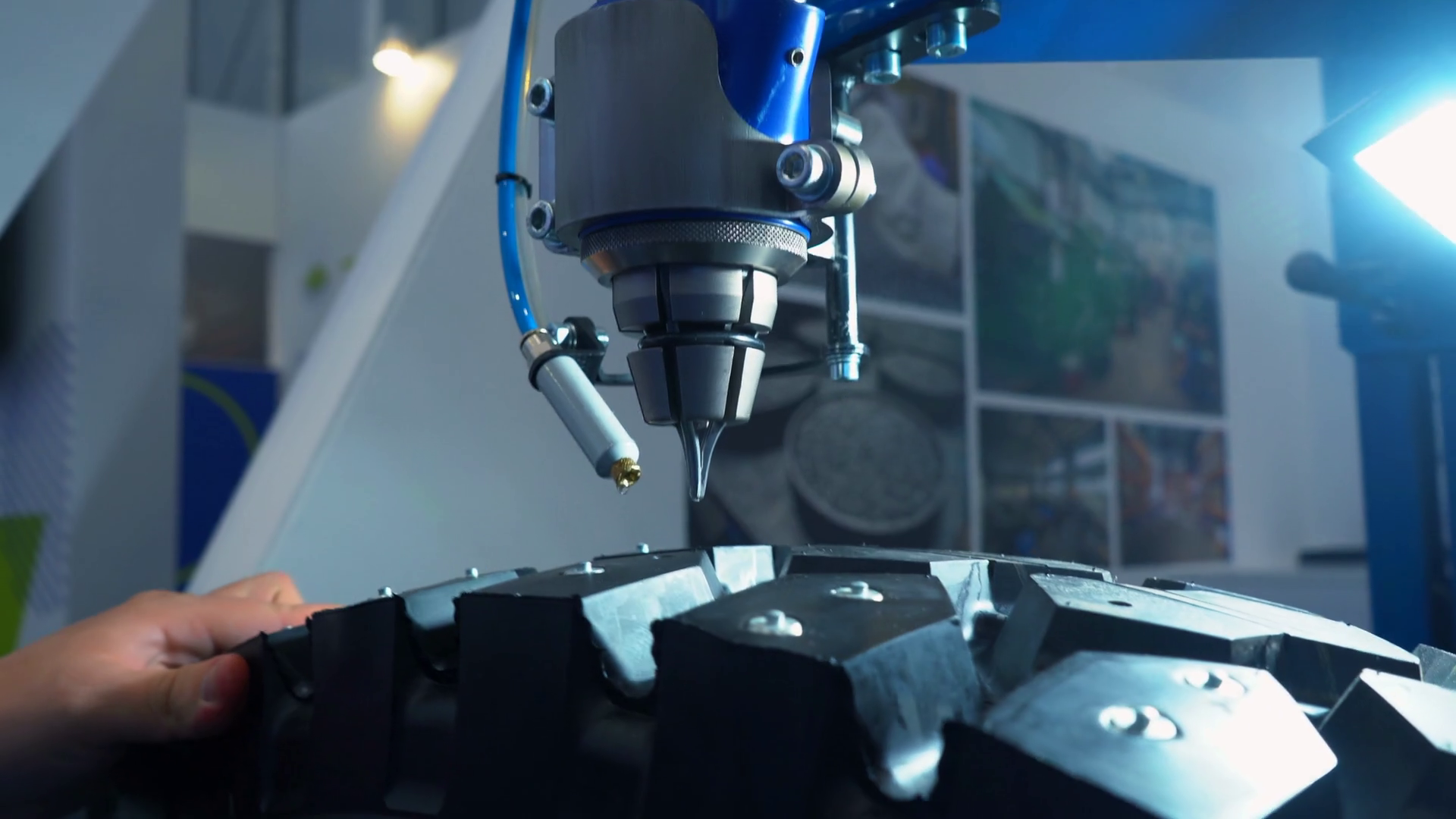 Tire Production Machine At Work Close Up Stock Footage SBV-348775203 ...