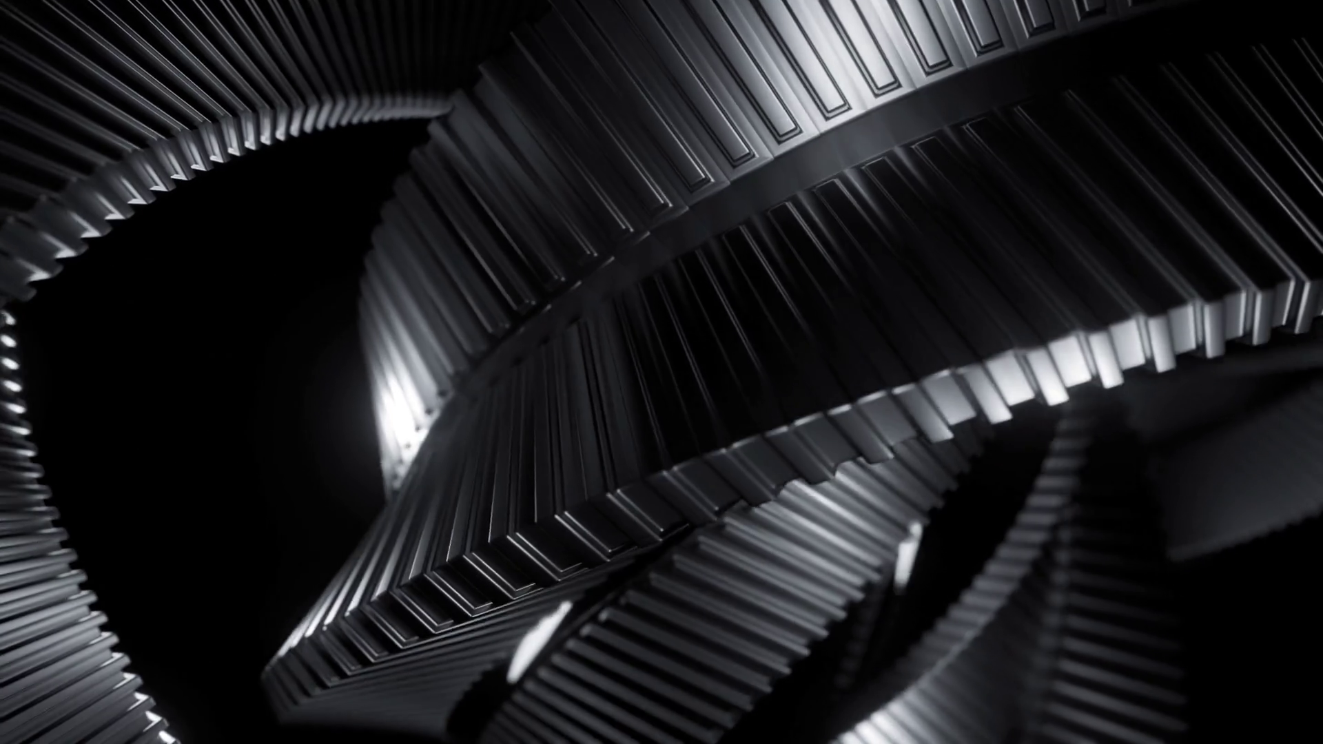 Abstract Metal Spinning Stripes On Black Stock Motion Graphics SBV-348816749 - Storyblocks