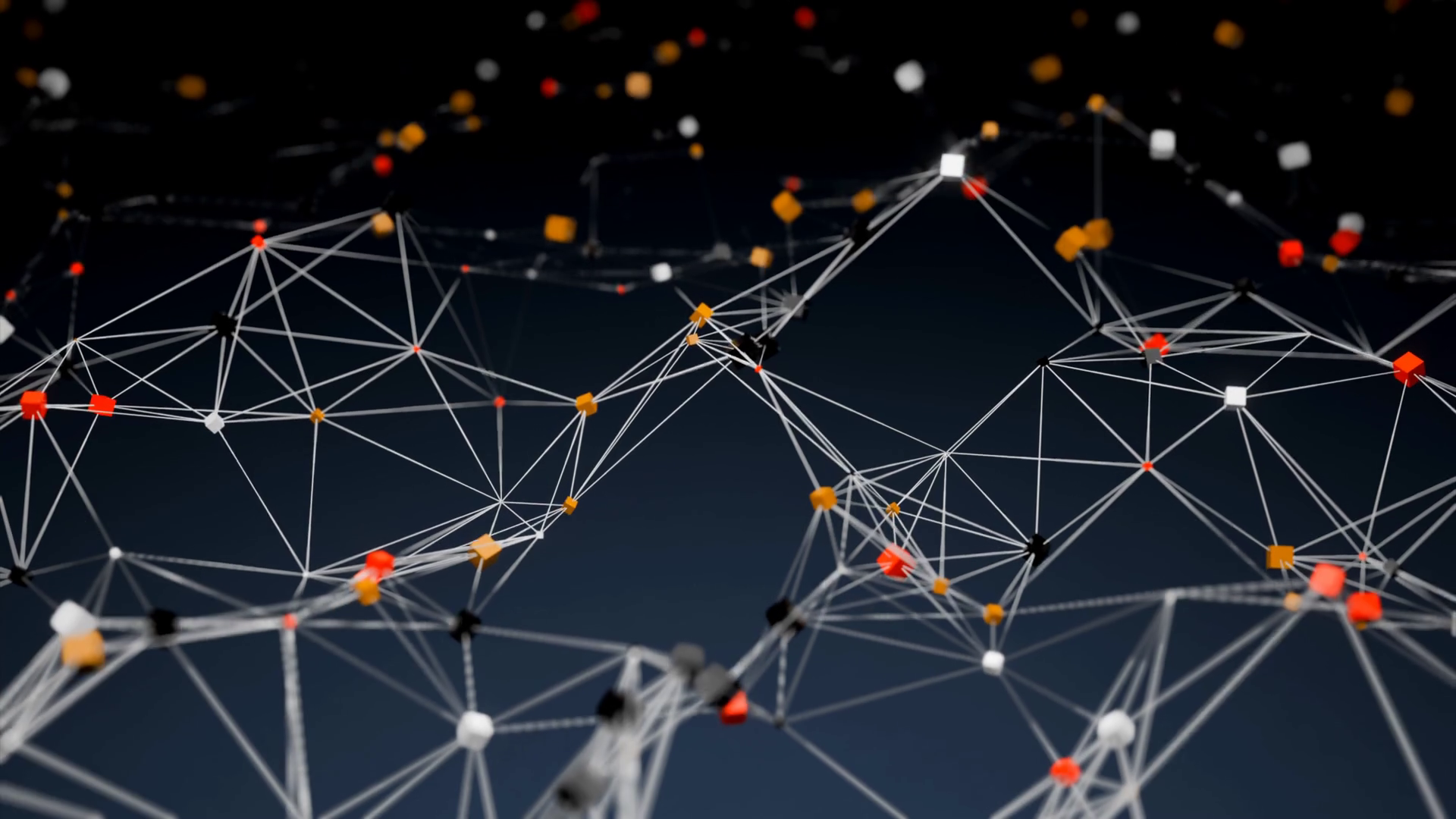 Polygonal Chains With Moving Cubes Design Stock Motion Graphics SBV ...