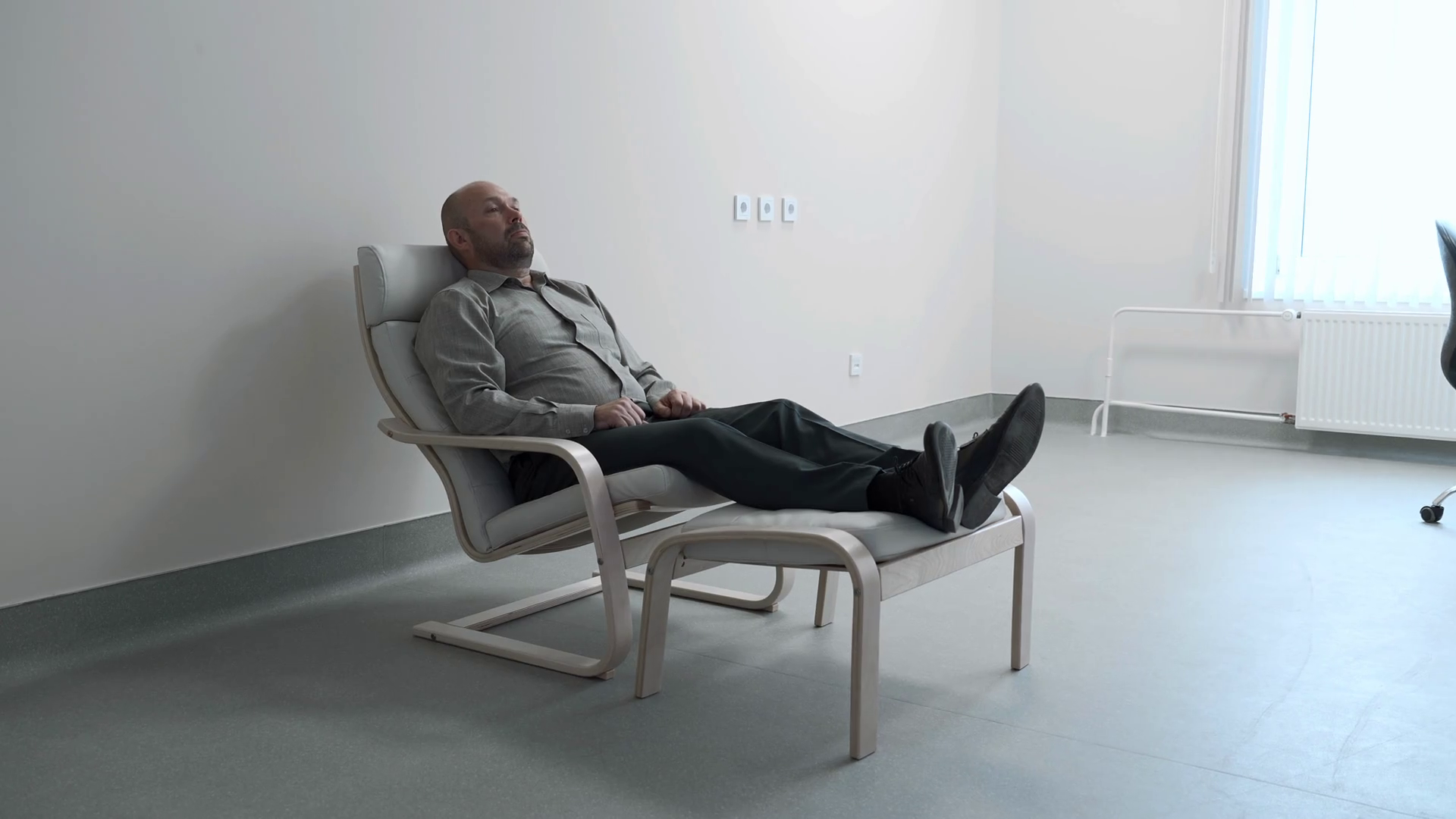 Man Is Lying In Armchair In Office Clip Man Stock Footage SBV-348861824 ...