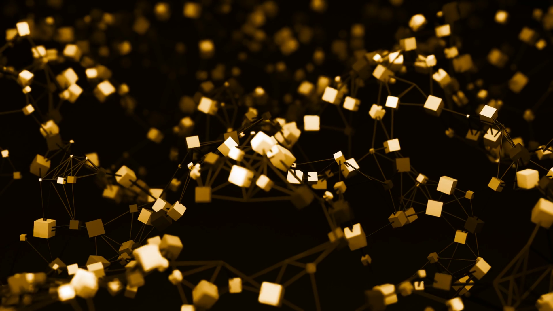 Abstract Connected Lines Cubes In Wavy Stock Motion Graphics SBV ...