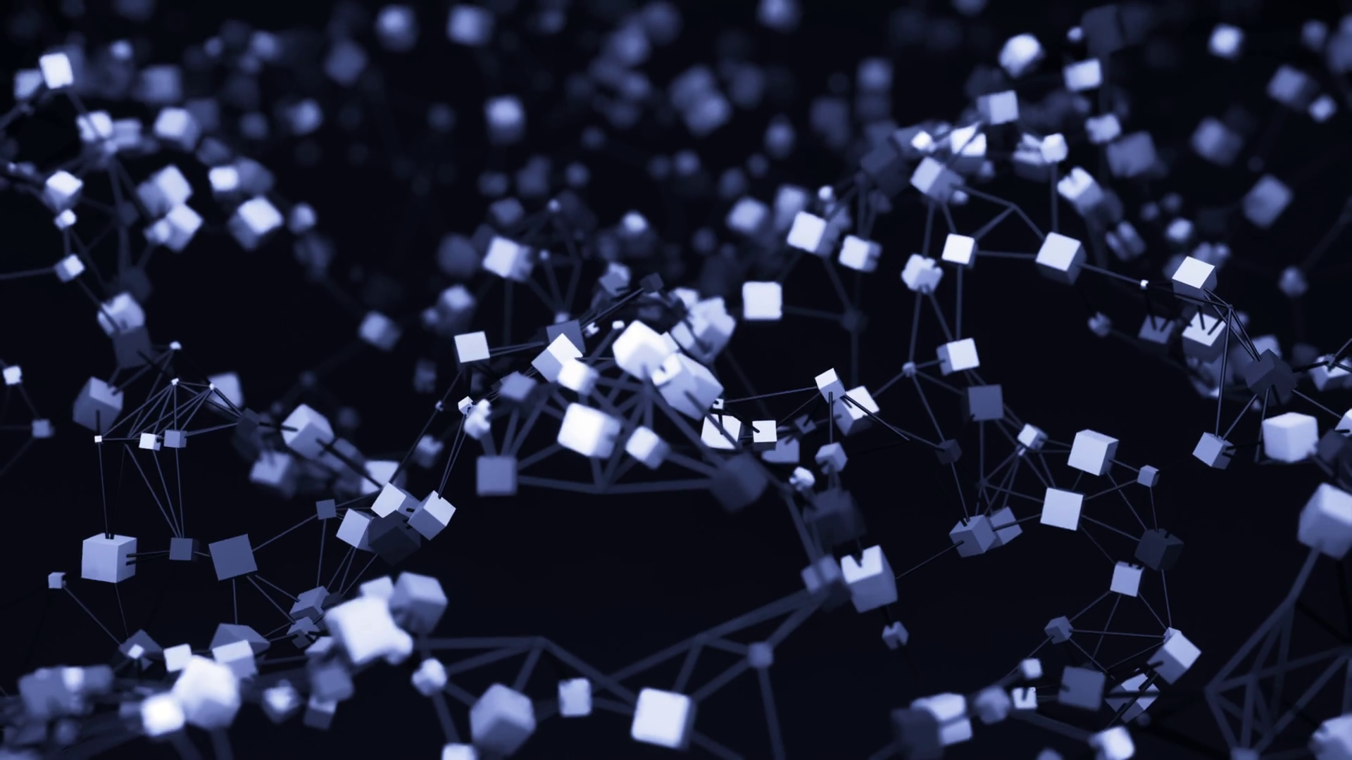 Abstract Connected Lines Cubes In Wavy Stock Motion Graphics SBV-348853290 - Storyblocks