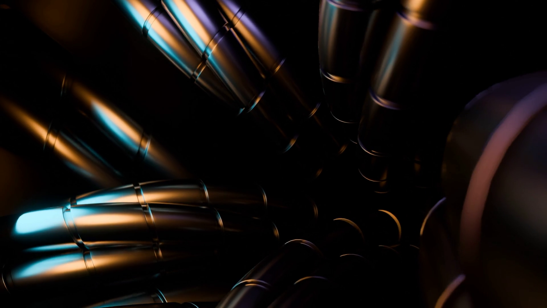 Abstract Moving Metal Bended Tubes Design Stock Motion Graphics SBV ...