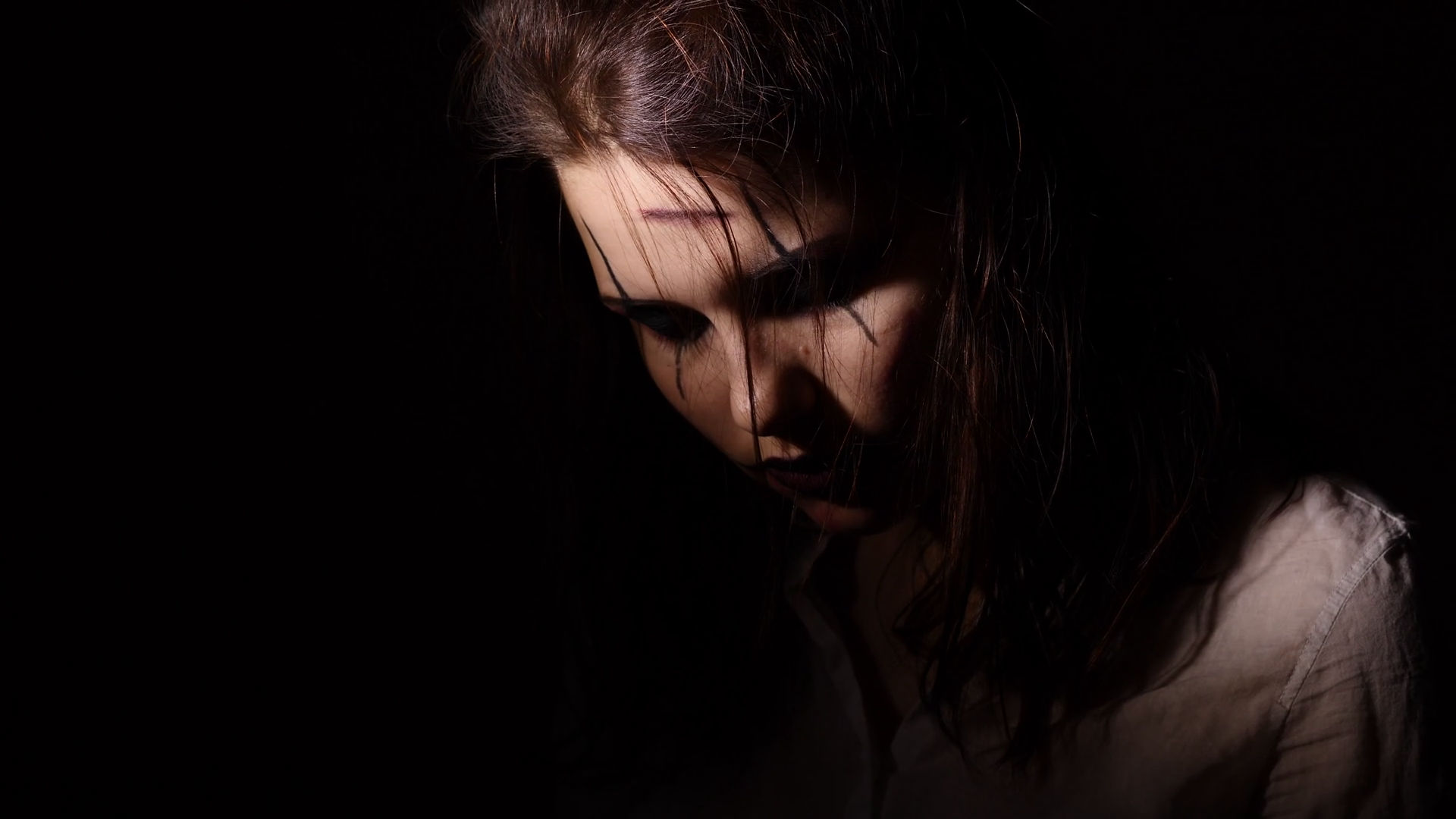 Close Up Portrait Of Demon Stock Footage SBV-318631669 - Storyblocks