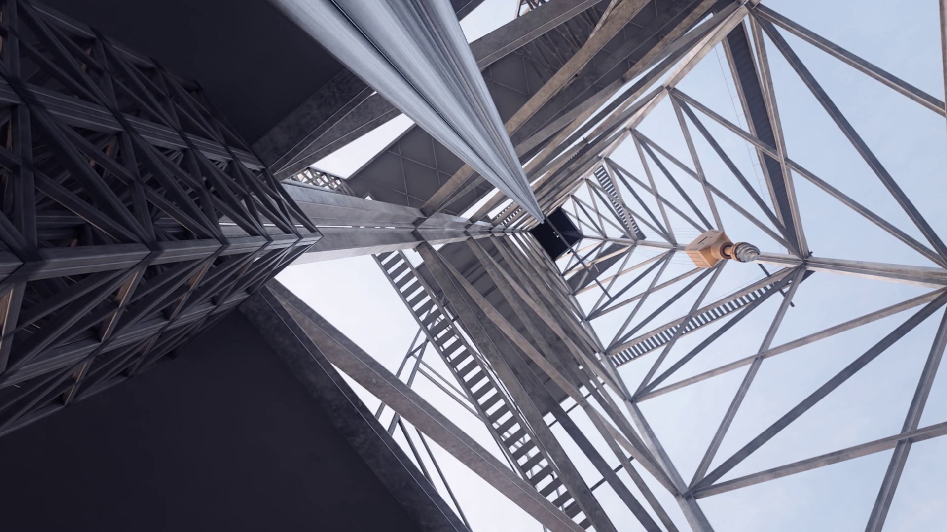 A Big Drill Rig On Oil Field Rig Is Used In Stock Motion Graphics SBV ...