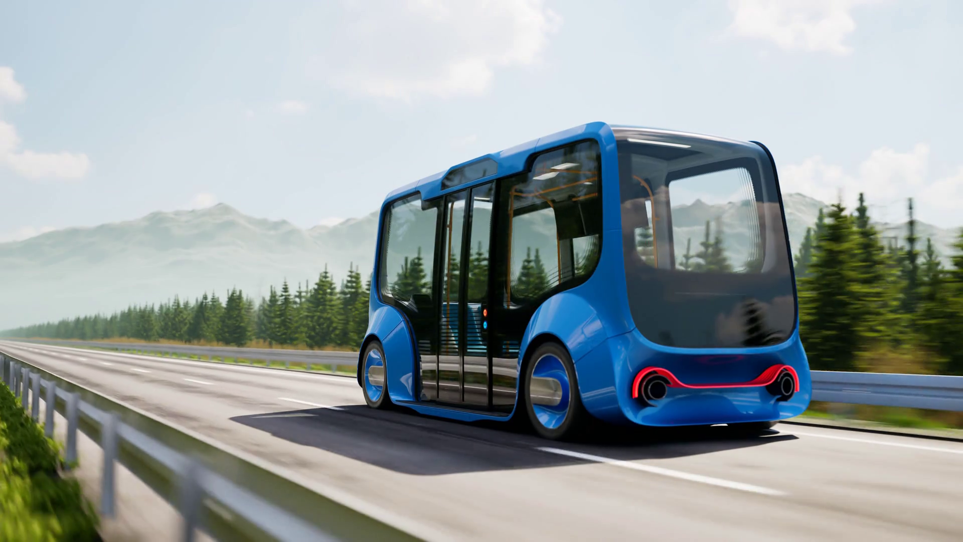 An Autonomous Electric Minibus With Low Stock Motion Graphics SBV ...
