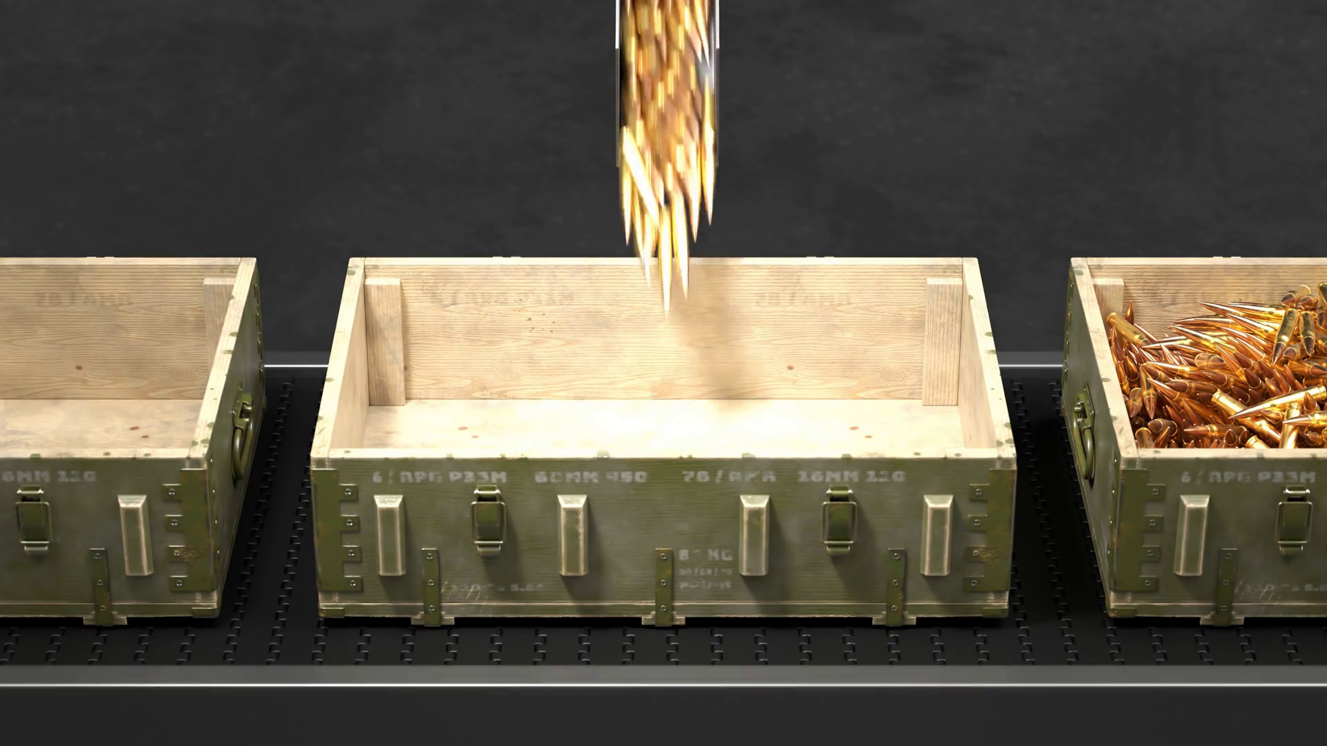 Animation Of Opened Wooden Military Boxes Stock Motion Graphics SBV ...