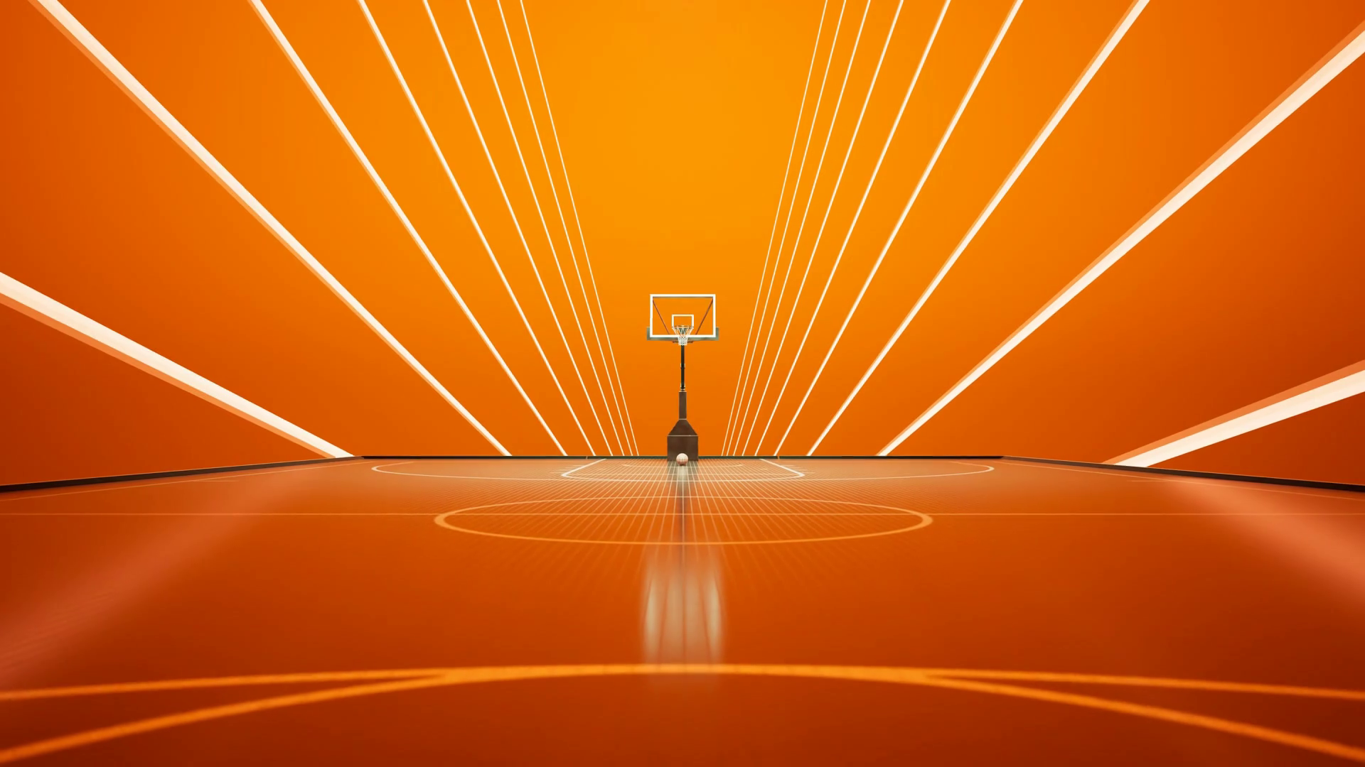 Basketball Hoop In Orange Gym Colourful Stock Motion Graphics SBV ...