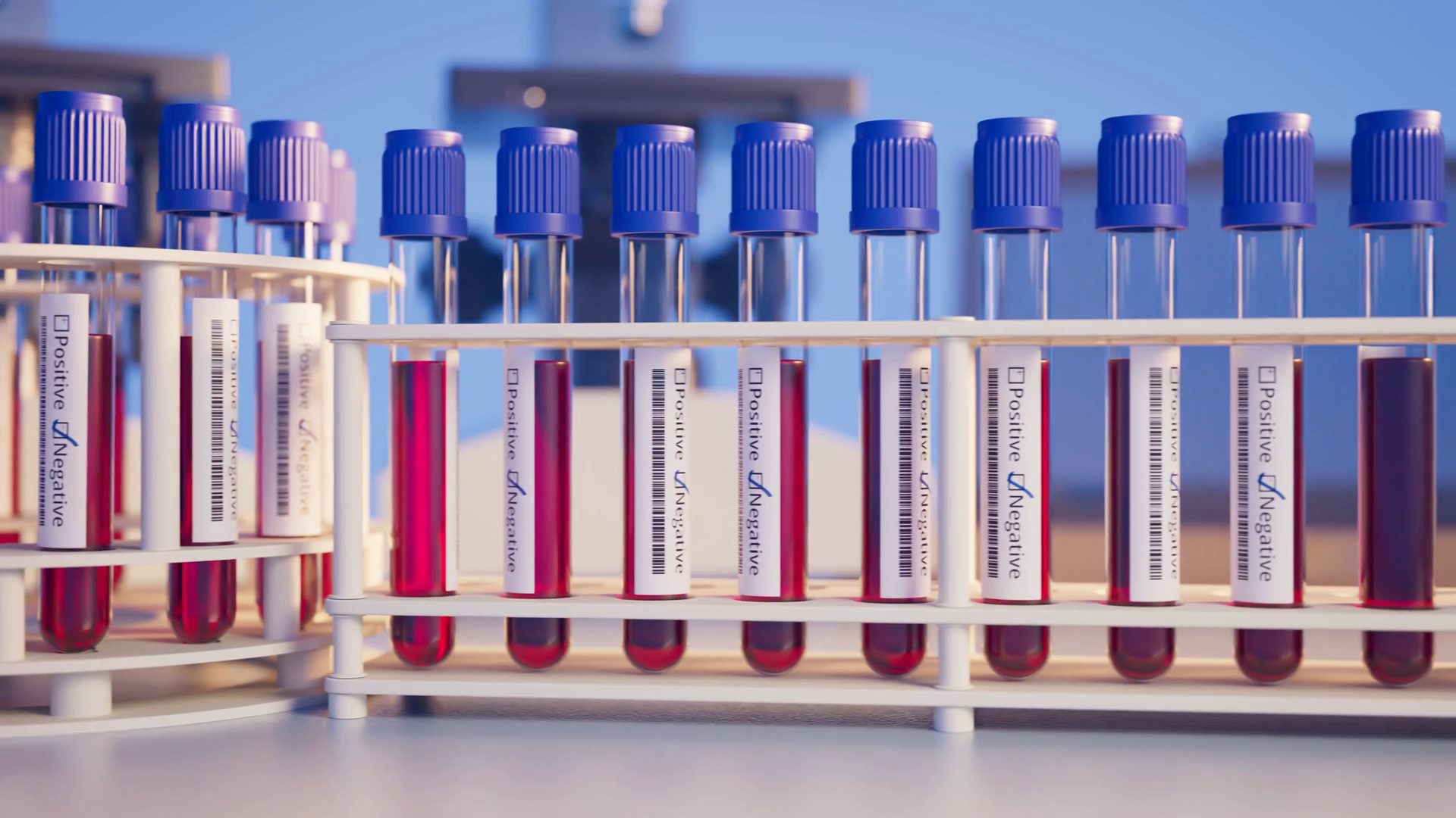 Positive Negative Blood Samples Test Tubes Stock Motion Graphics SBV ...