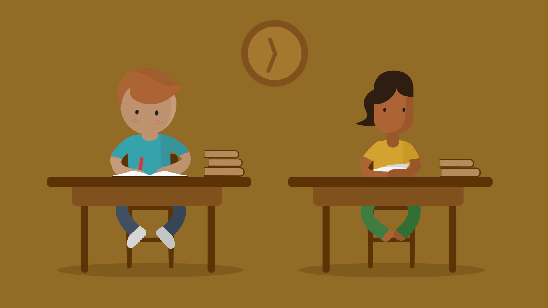 Collage Of Cartoon Shots With School Subject Stock Motion Graphics SBV ...