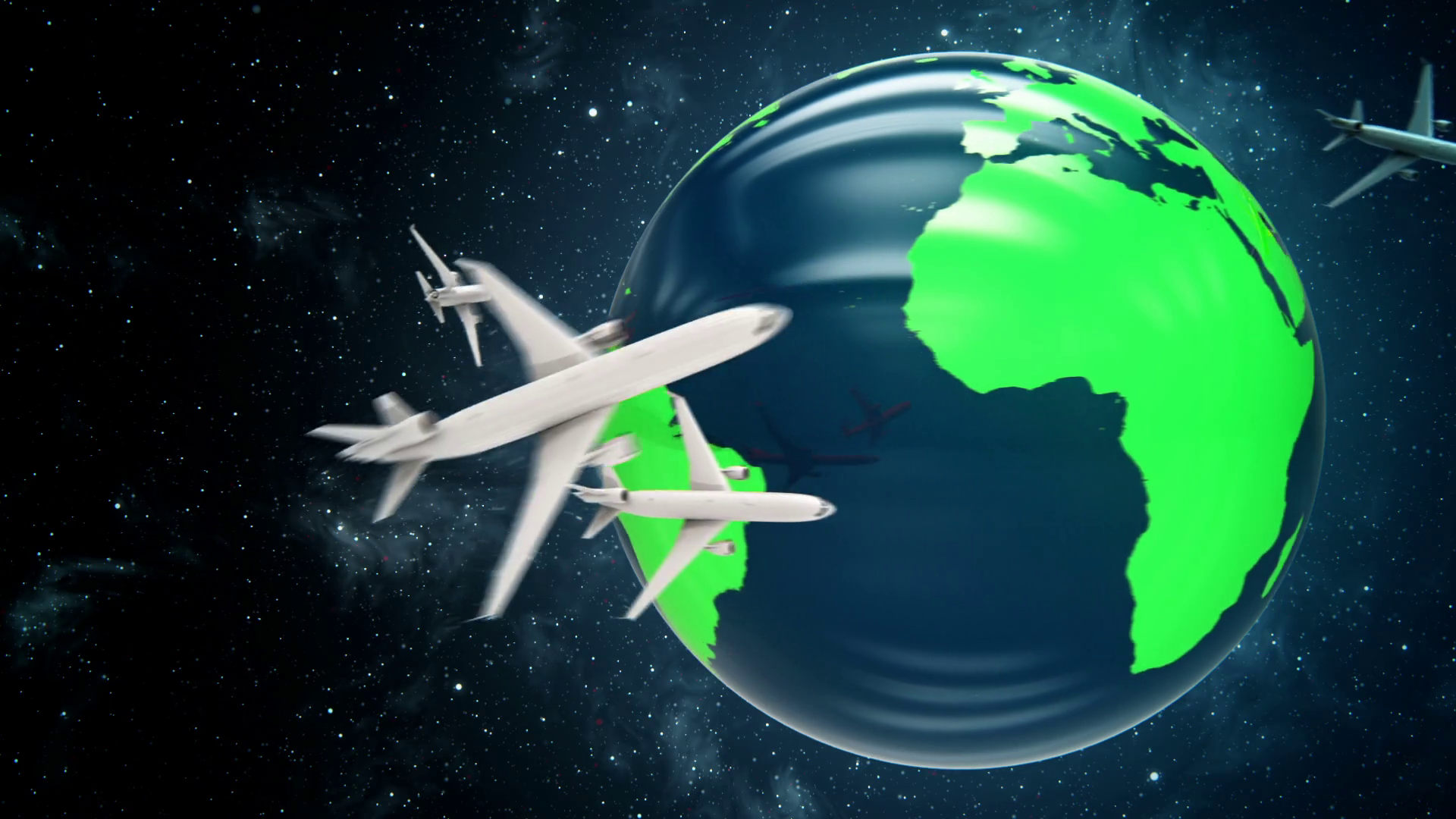 Conceptual Animation Of Airplanes Flying Stock Motion Graphics SBV ...