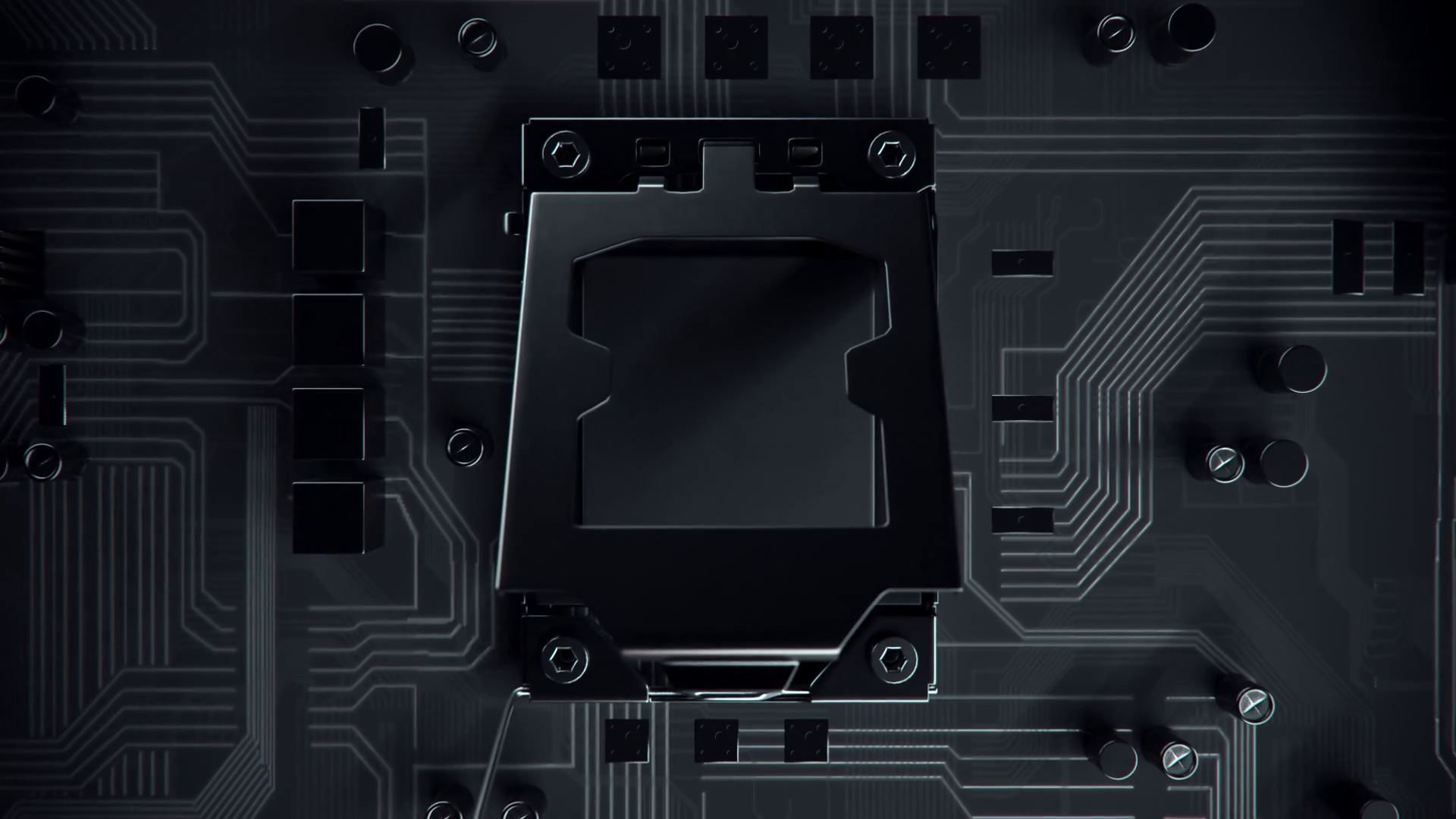 Cpu In Slot With Glowing Orange Symbolic Stock Motion Graphics SBV ...