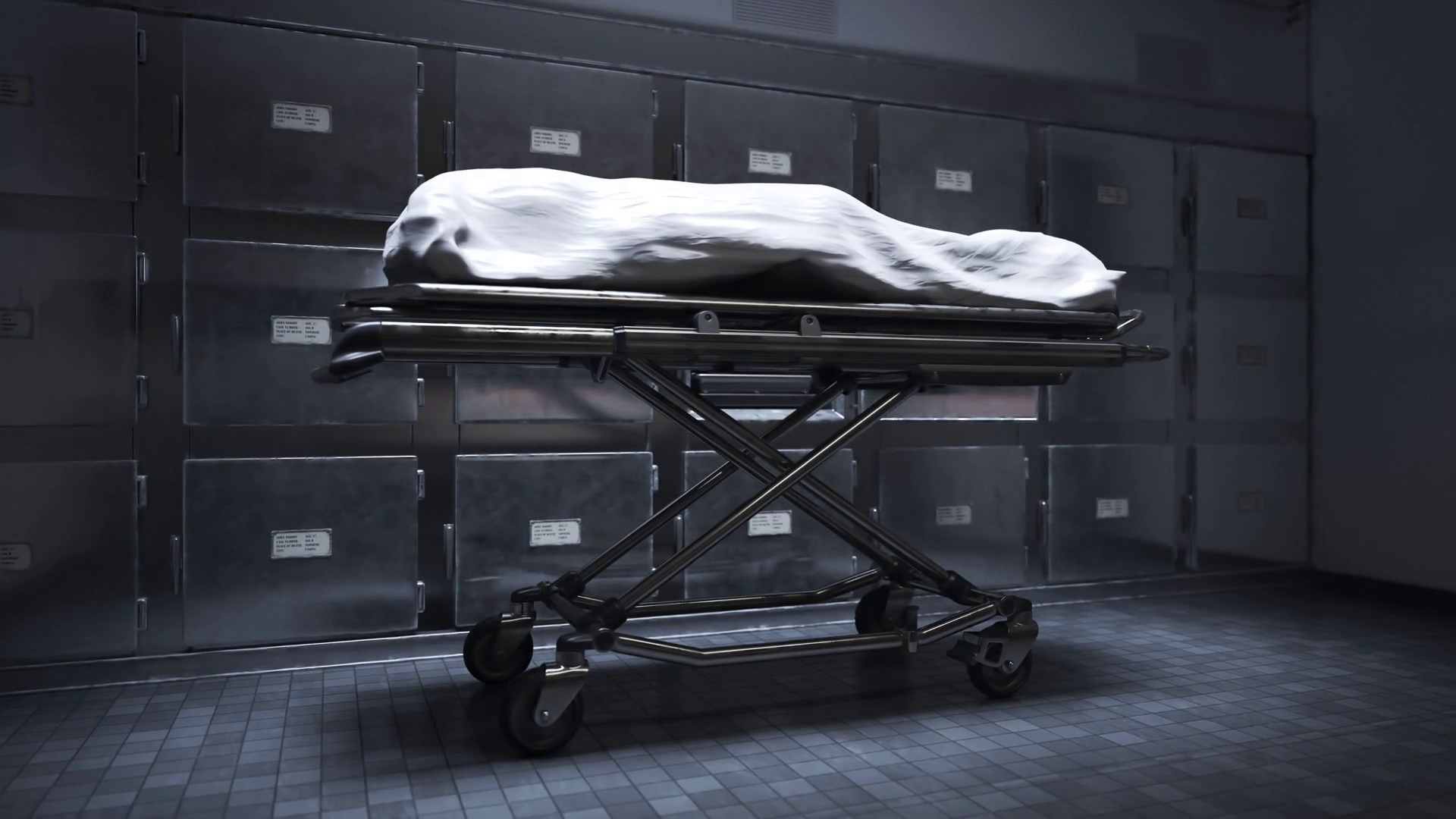 Dead Body Covered With Cloth In Mortuary Stock Motion Graphics SBV ...