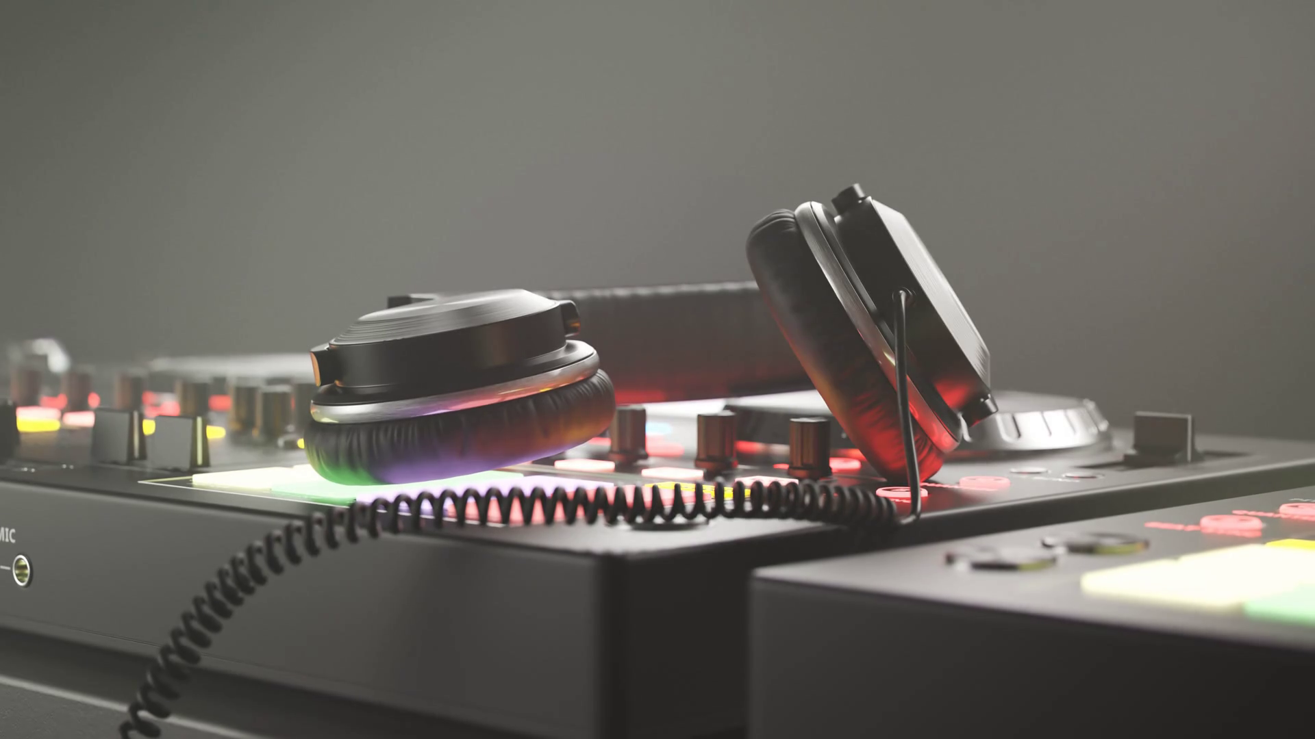 Dj Set With Headphones In Dense Fog Club Stock Motion Graphics SBV ...