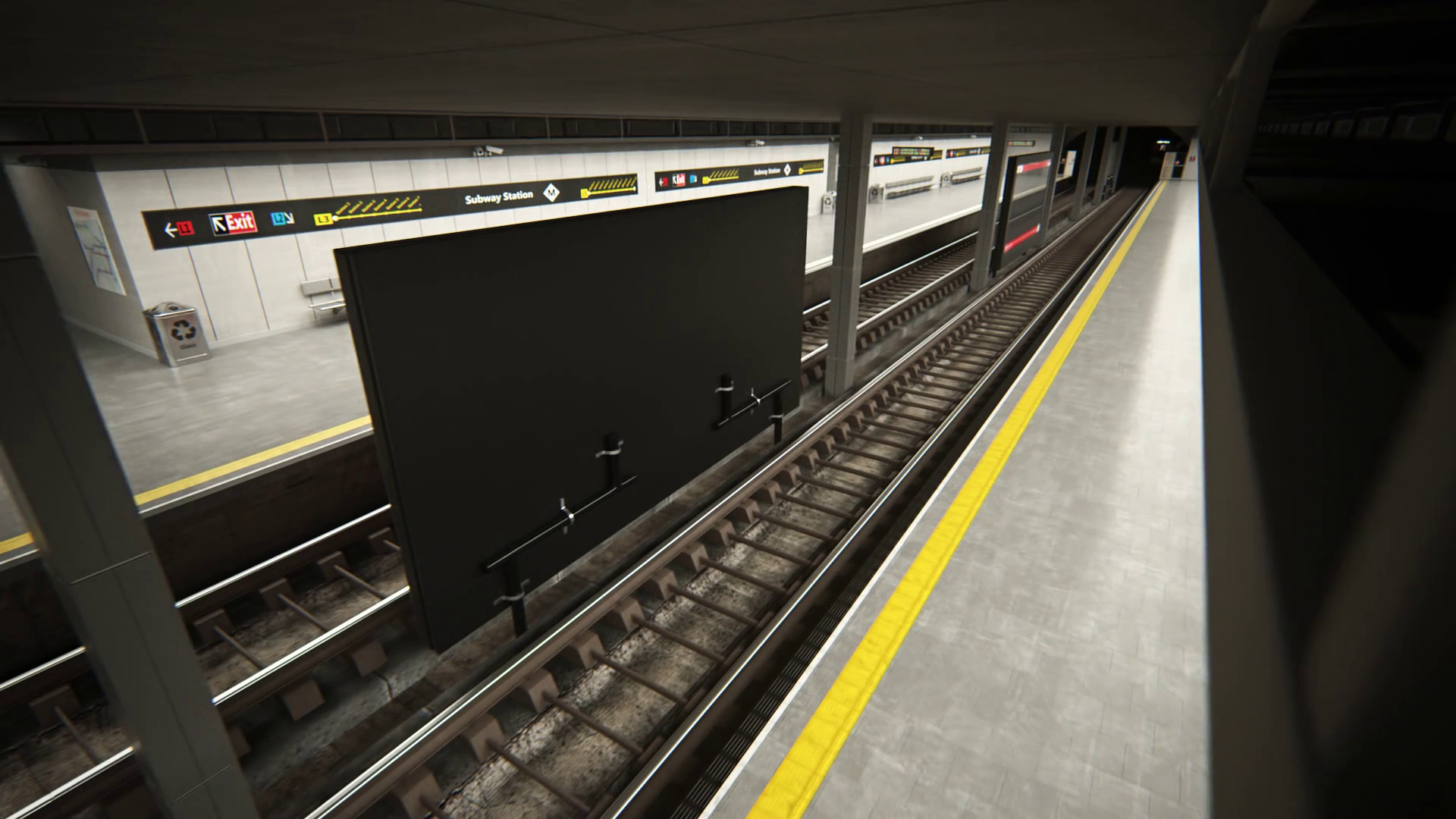 Empty Subway Train Arriving To Platform In Stock Motion Graphics SBV ...