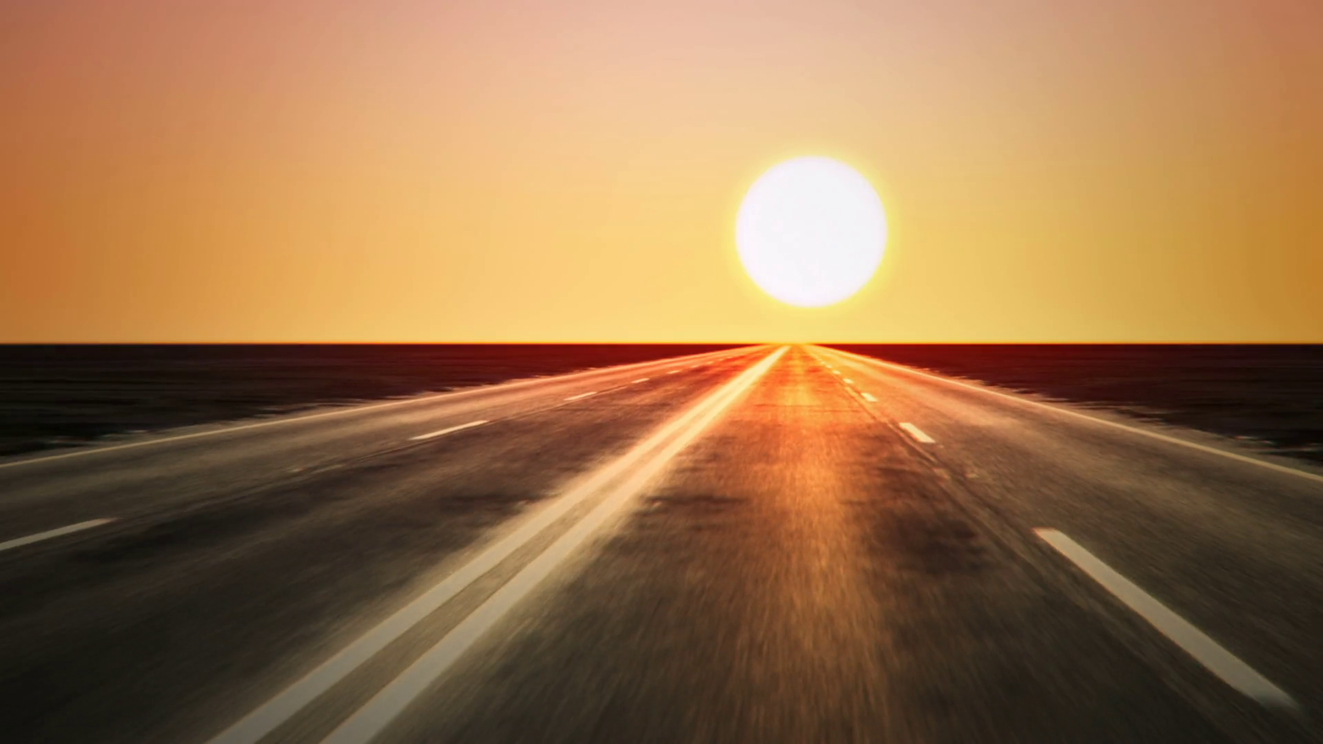 Endless Road Animation From Front Of Car Stock Motion Graphics SBV ...