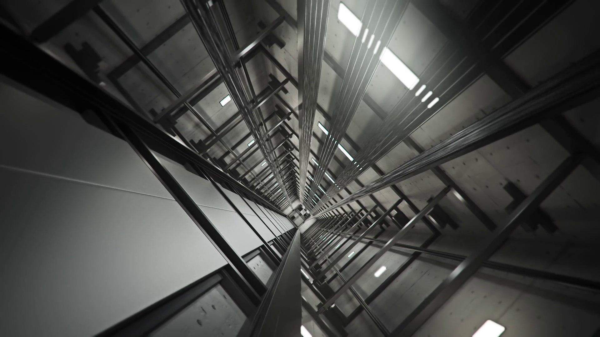 Inside Dark Elevator Shaft Vertical Stock Motion Graphics SBV-347242421 ...