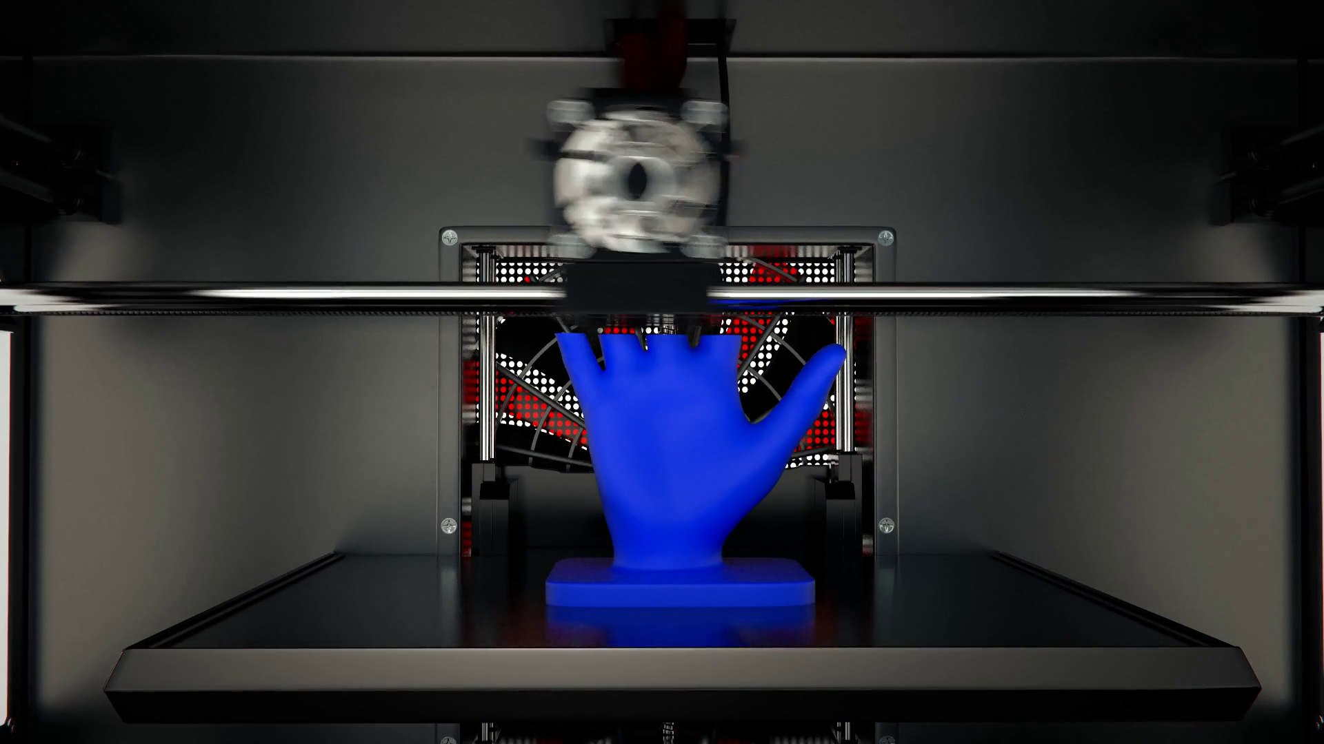 Model Of Human Hand Designed By Computer Stock Motion Graphics SBV ...