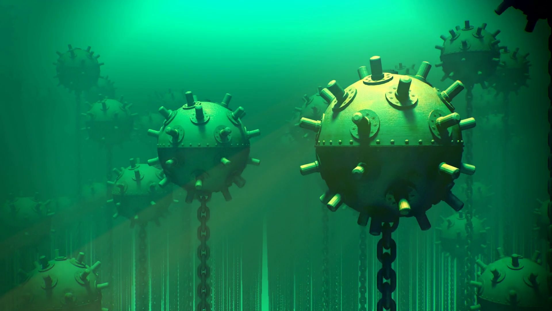 Naval Underwater Mines Explosive Bombs Stock Motion Graphics SBV ...