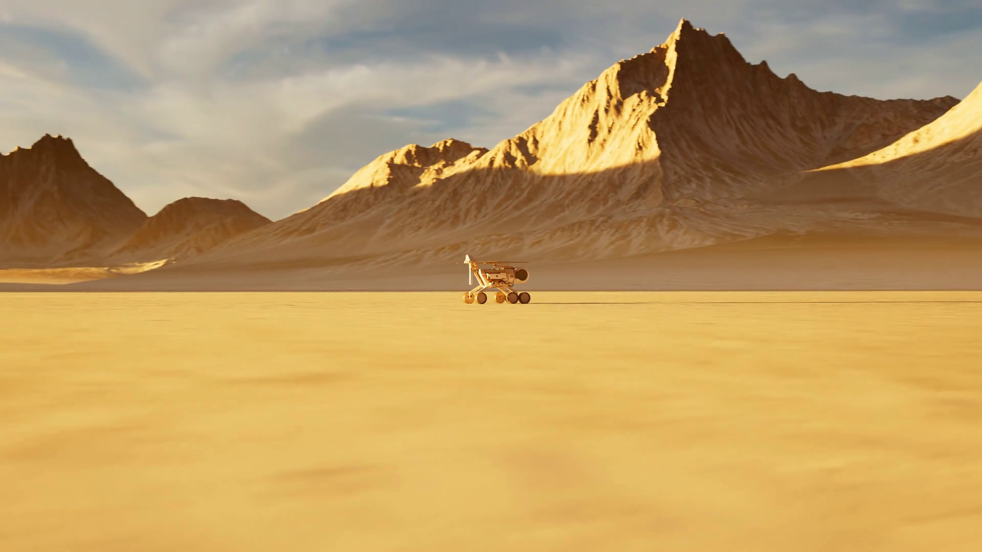 Planetary Rover Heading To Cosmic Base Test Stock Motion Graphics SBV ...