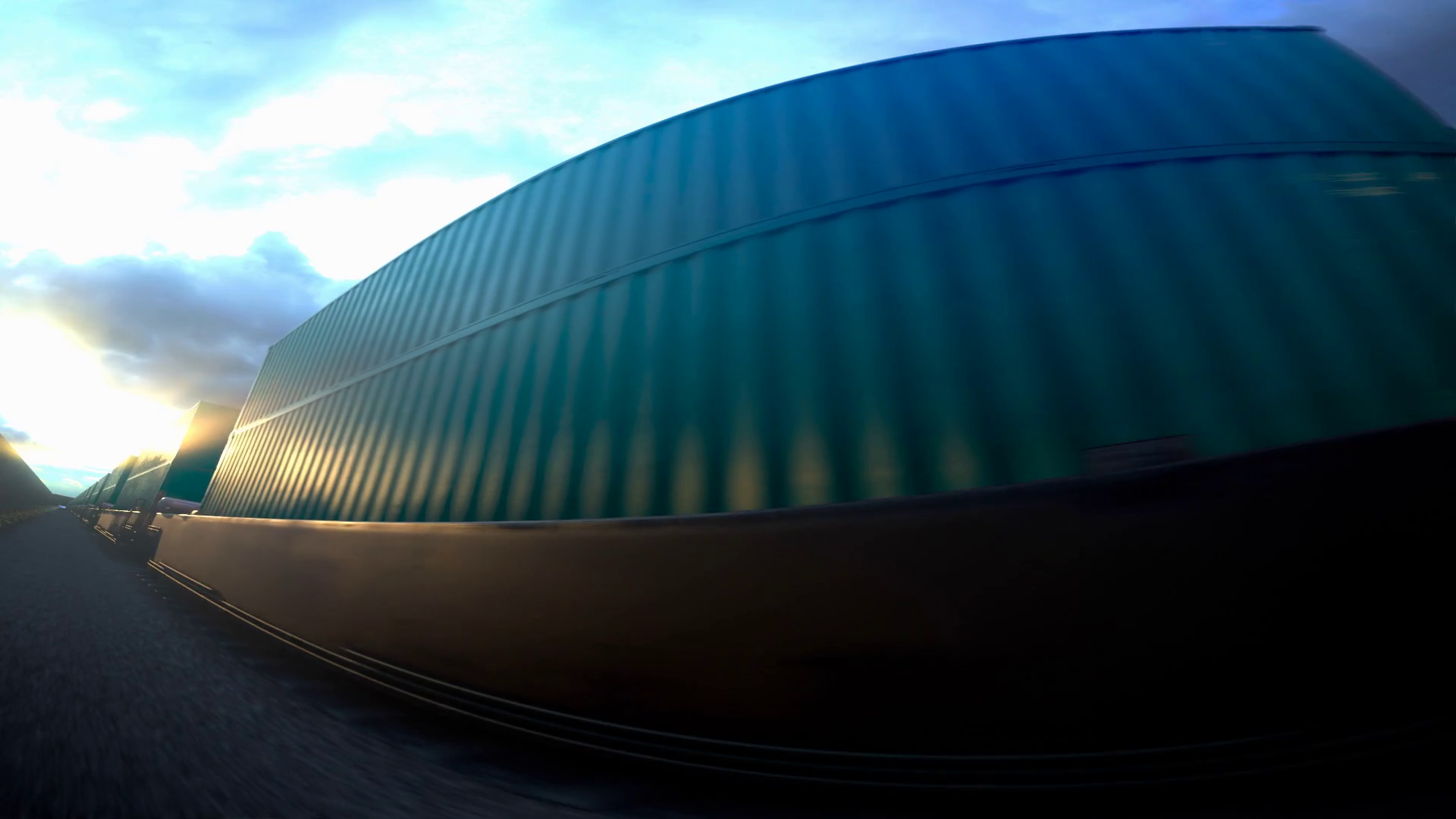 Railway Transportation Of Blue Industrial Stock Motion Graphics SBV ...