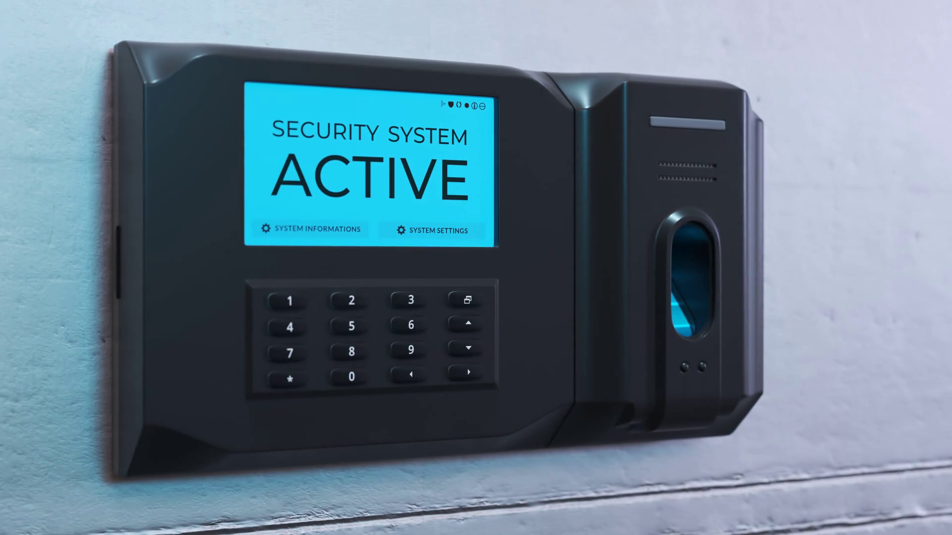 Modern Security Panel Keypad With Activated Stock Motion Graphics SBV ...