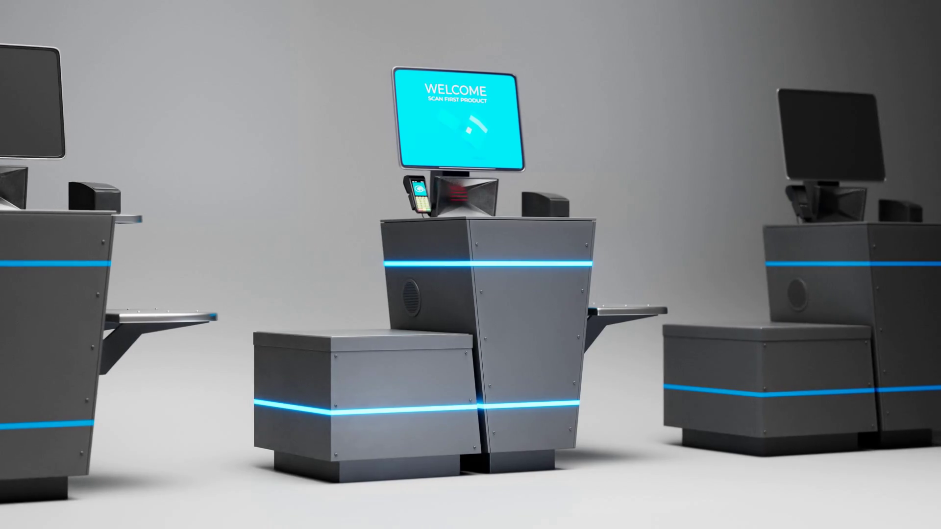 Self-service Checkouts In Shopready Scanning Stock Motion Graphics SBV ...