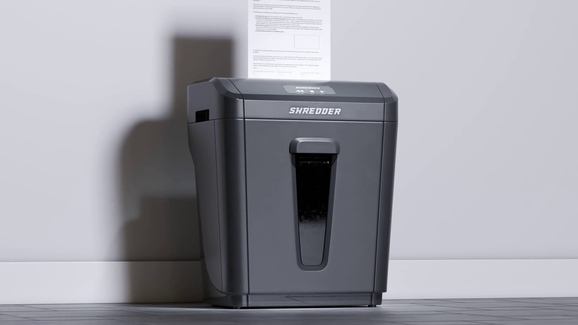 Shredding Important Documents Side View At Stock Motion Graphics SBV ...