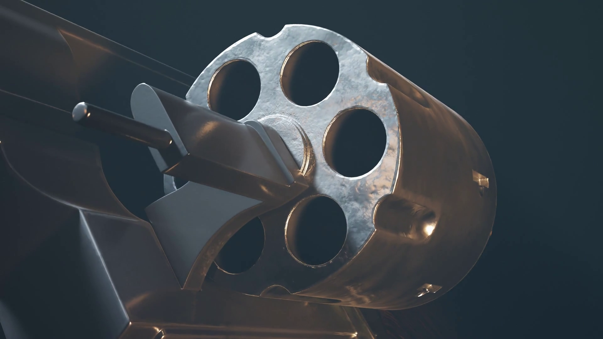 Single Golden Bullet Loaded To Revolver In Stock Motion Graphics SBV ...