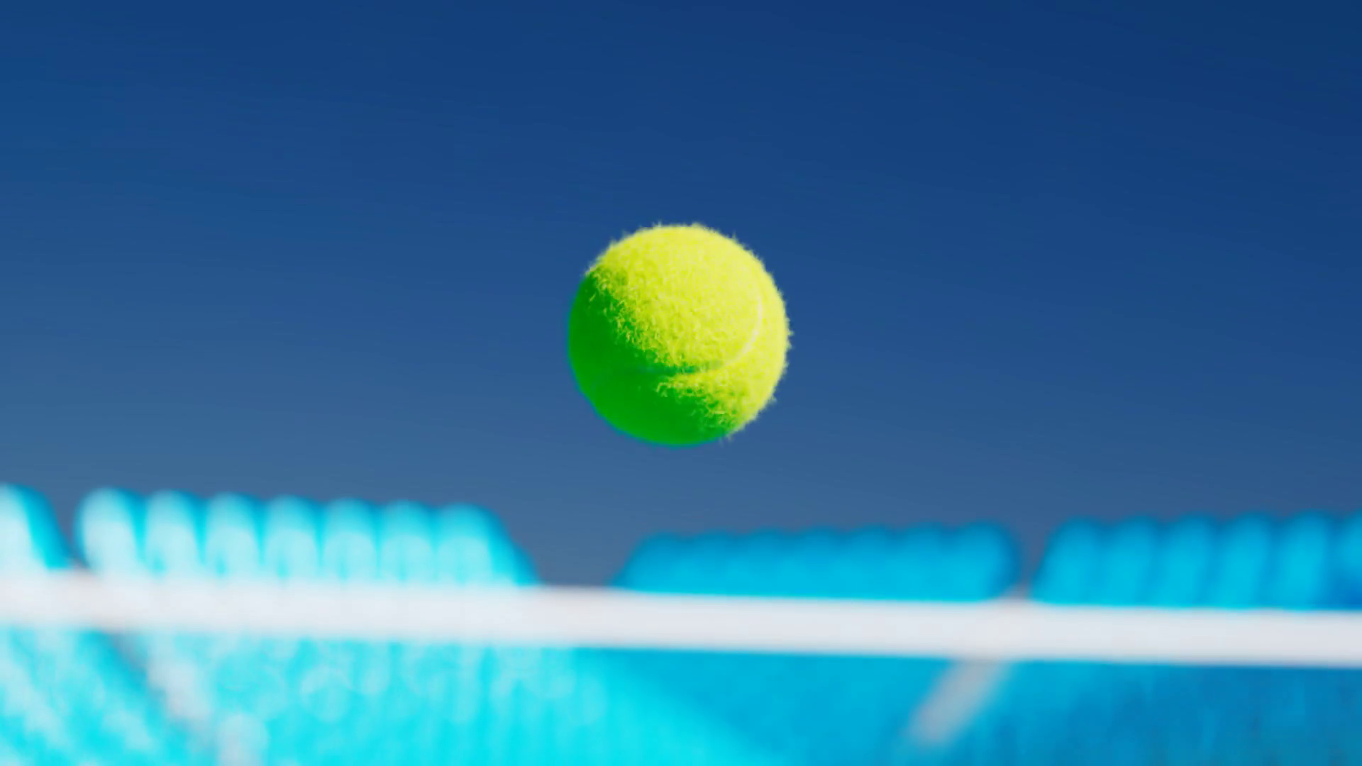 Slow-motion Animation Of Tennis Ball Hitting Stock Motion Graphics SBV ...