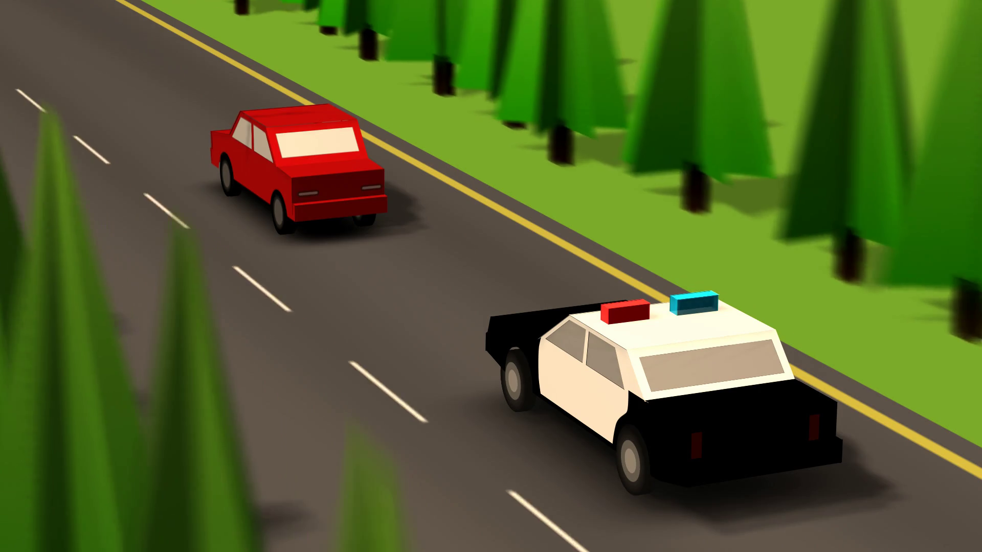 The Police Car Speeding On Road Vehicle`s Stock Motion Graphics SBV ...