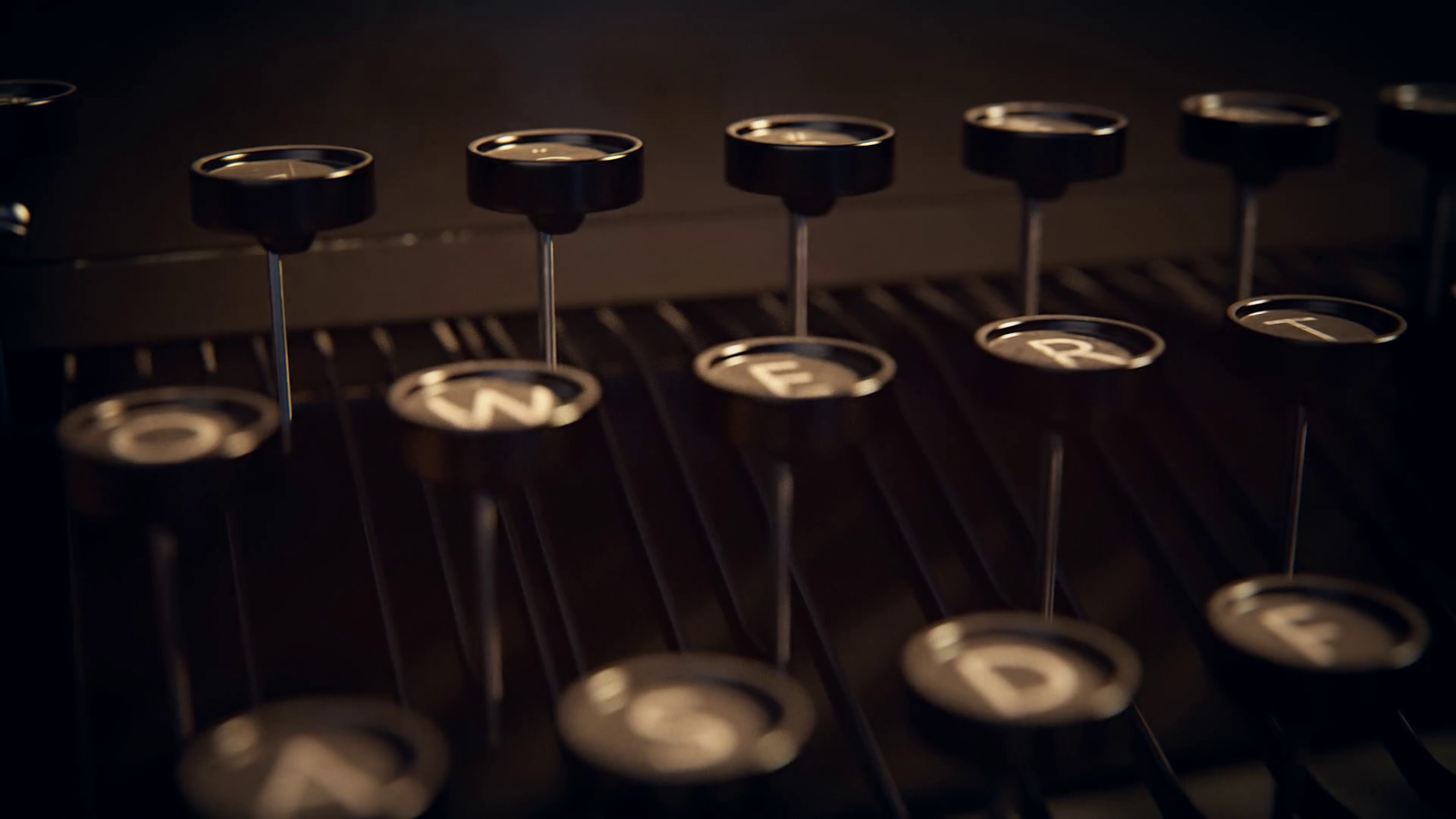 The Vintage Typewriter Machine Was Used To Stock Motion Graphics SBV ...