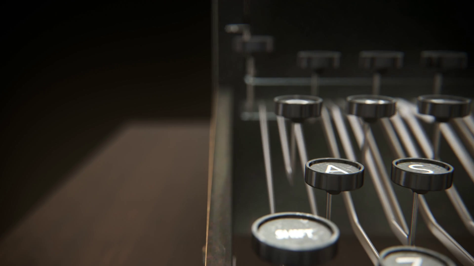 Vintage Typewriter Close Up Machine To Stock Motion Graphics SBV ...