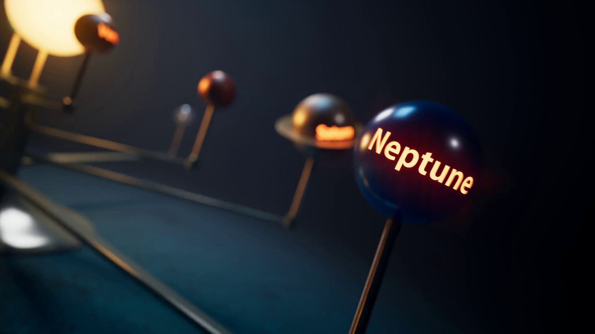 Toy Solar System 8 Planets Rotating Around Stock Motion Graphics SBV ...