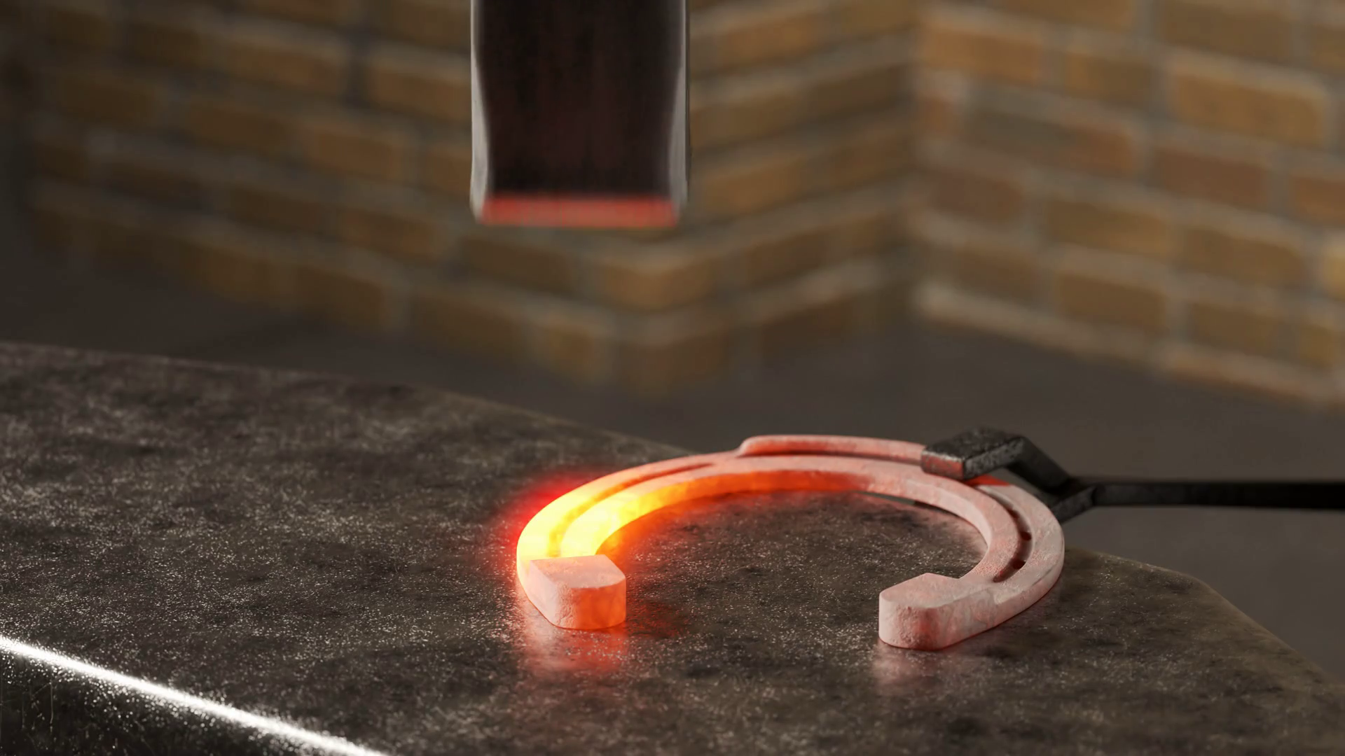 Traditional Forge With Old Anvil Hammer Is Stock Motion Graphics SBV ...