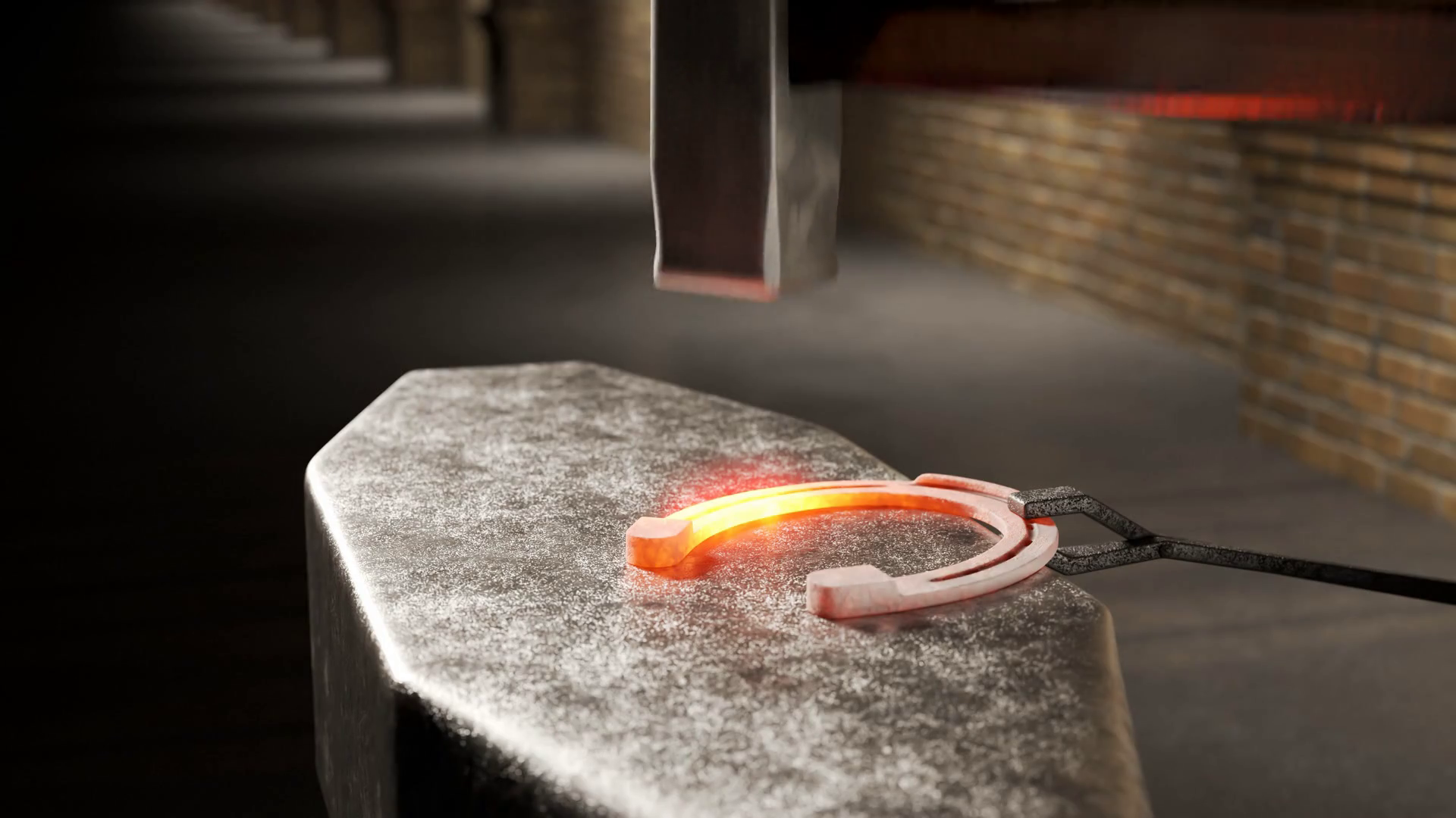 Traditional Forge With Old Anvil Hammer Is Stock Motion Graphics SBV ...