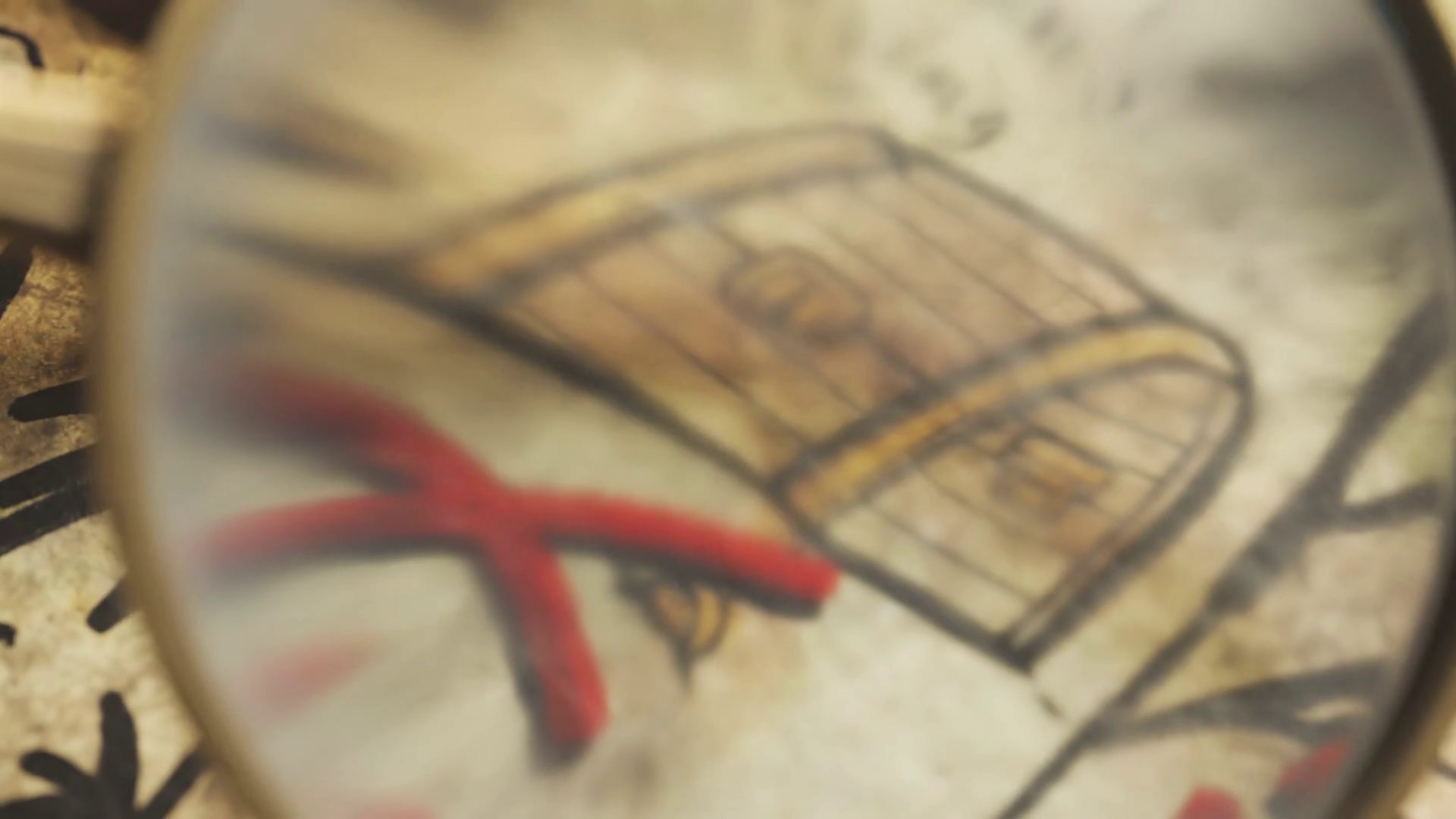 Treasure Map With Treasure Spot Marked X Stock Motion Graphics SBV ...