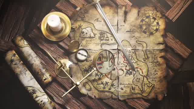 Treasure Map | Nature motion backgrounds - Storyblocks