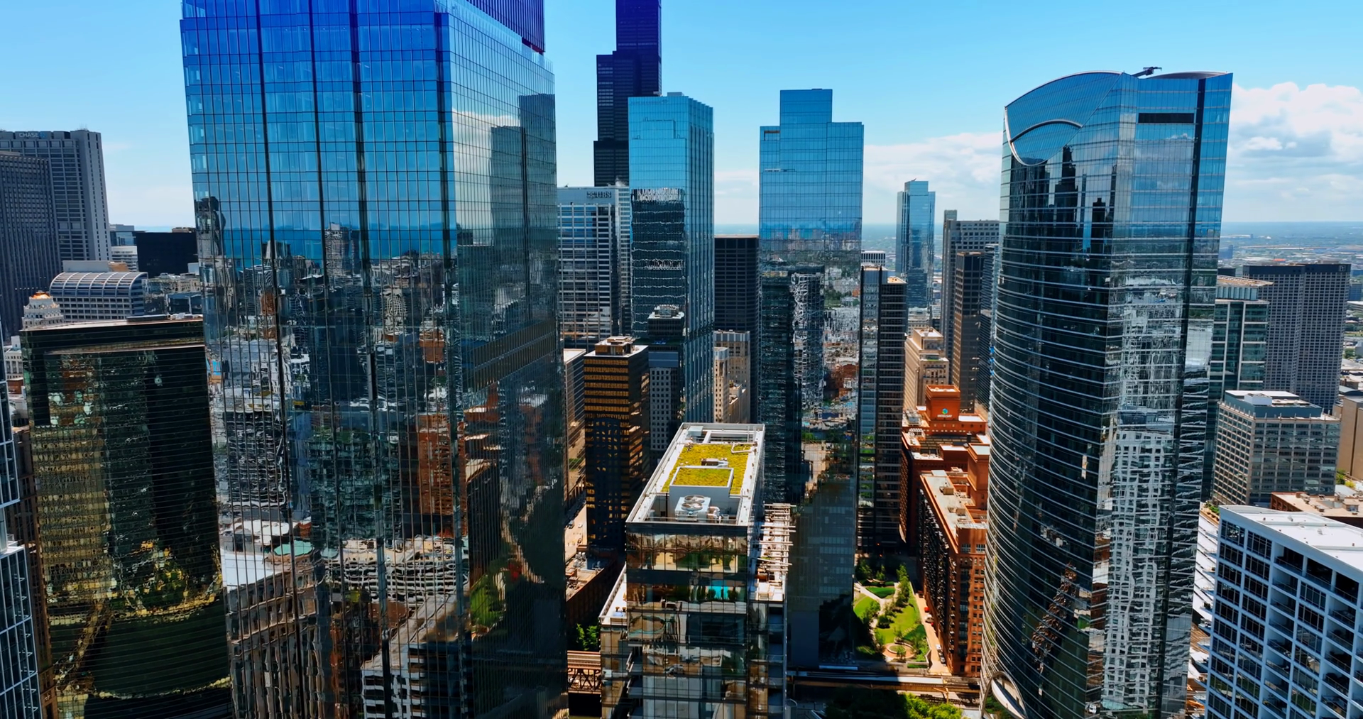 Amazing Mirror Fasade High Rise Buildings In Stock Footage SBV ...