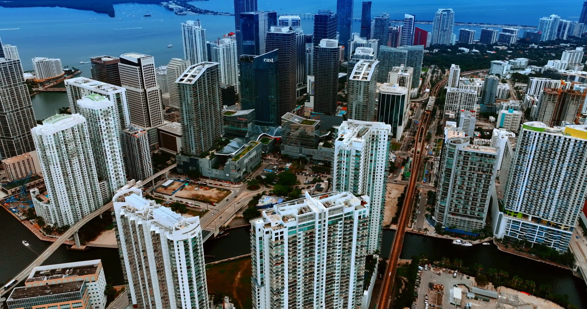 Approaching Top Of Futuristic Residential Stock Footage SBV-353032180 ...