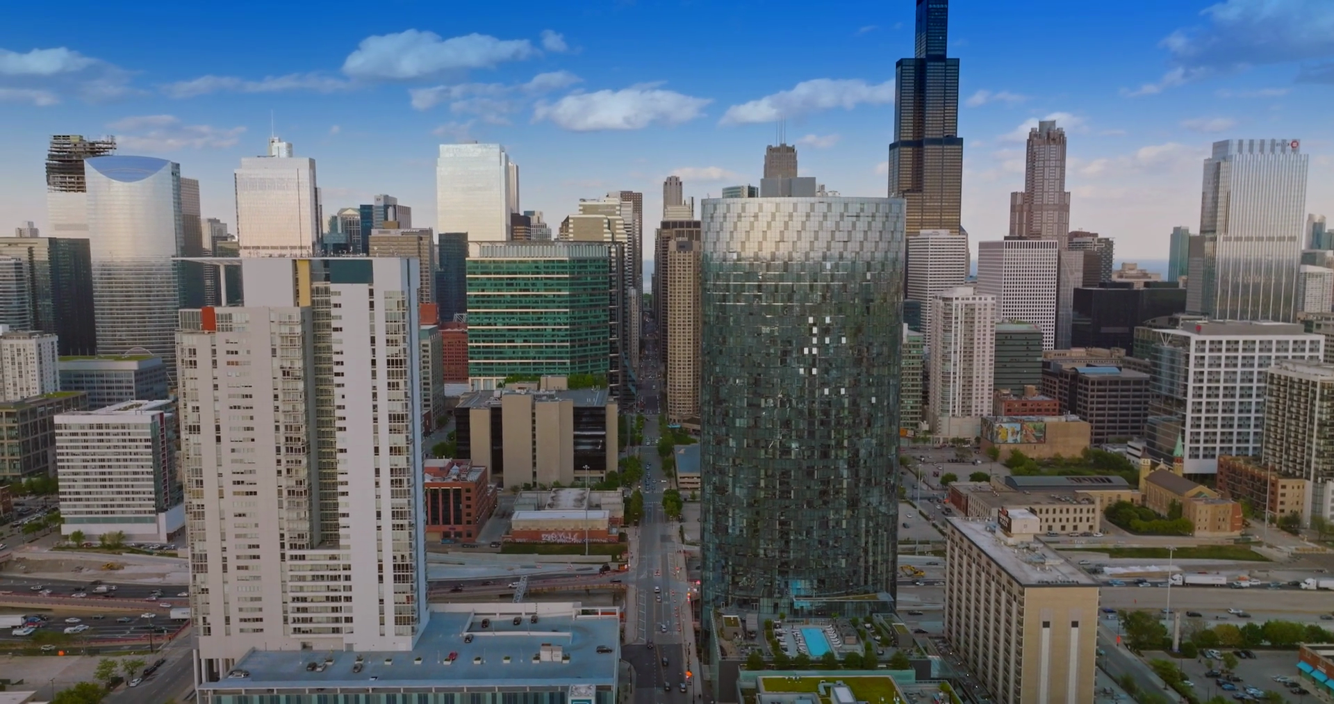 Chicago City With Busy Traffic At Daytime Stock Footage SBV-353009635 ...