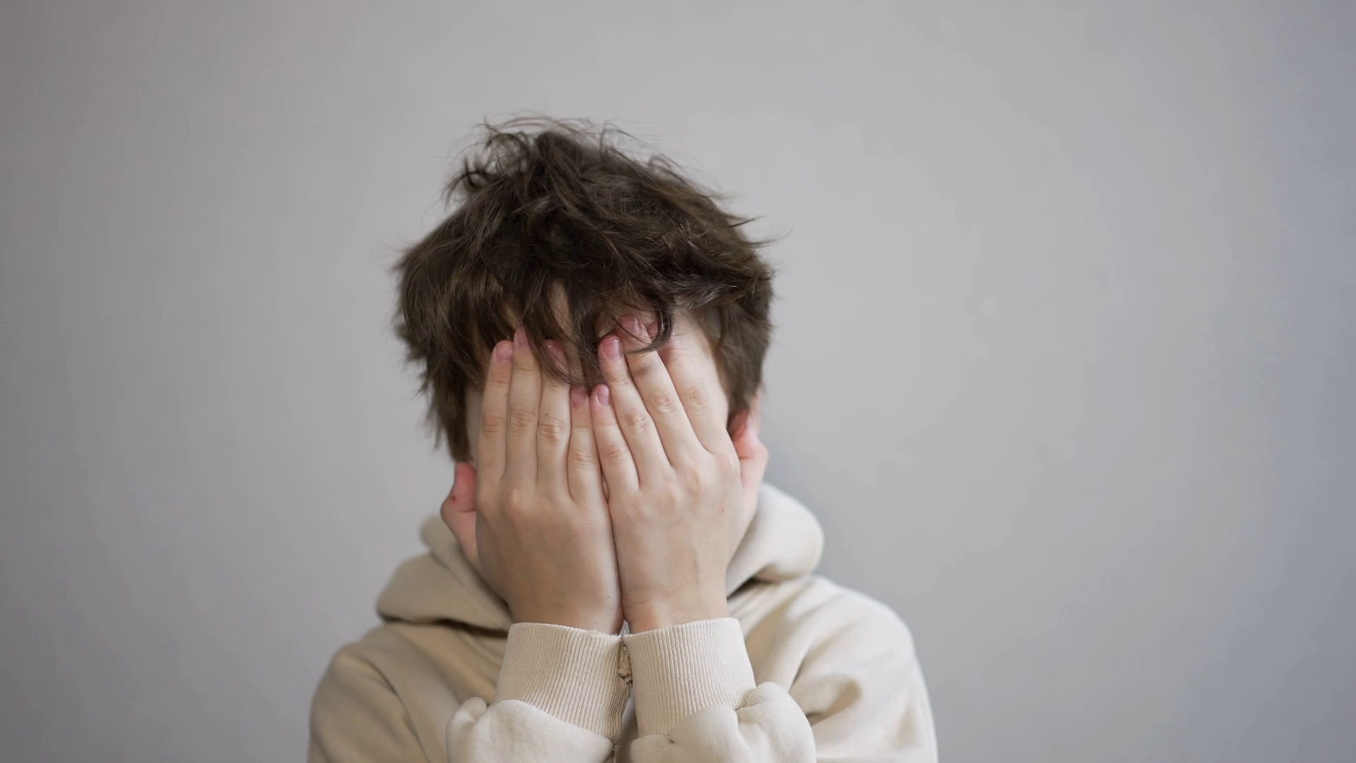 Handsome Caucasian Boy Posing In Front Of Stock Footage SBV-352900611 ...