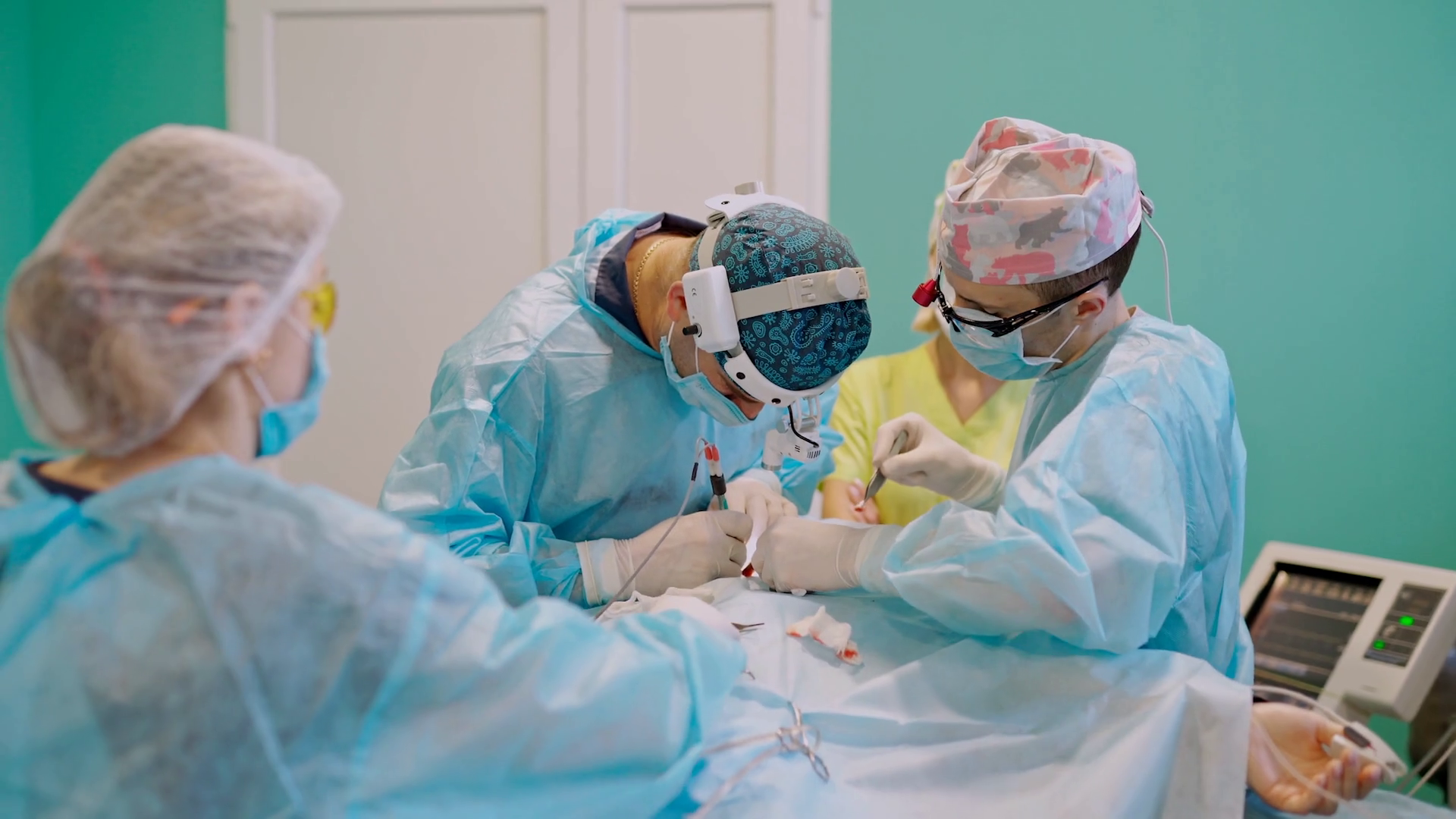 Process Of Trauma Surgery Operation Group Of Stock Footage SBV ...